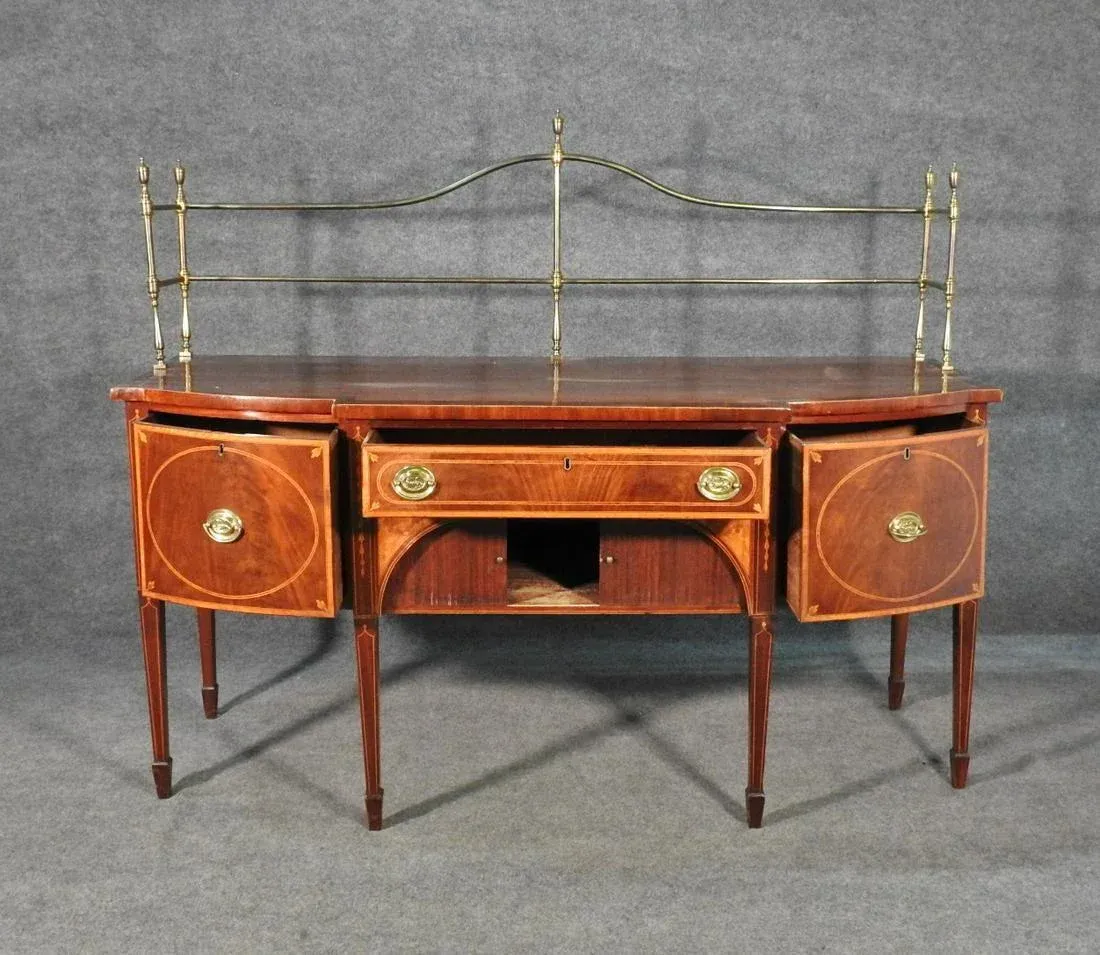 Antique Sideboard Sheraton Sheraton Style Inlaid Mahogany Sideboard