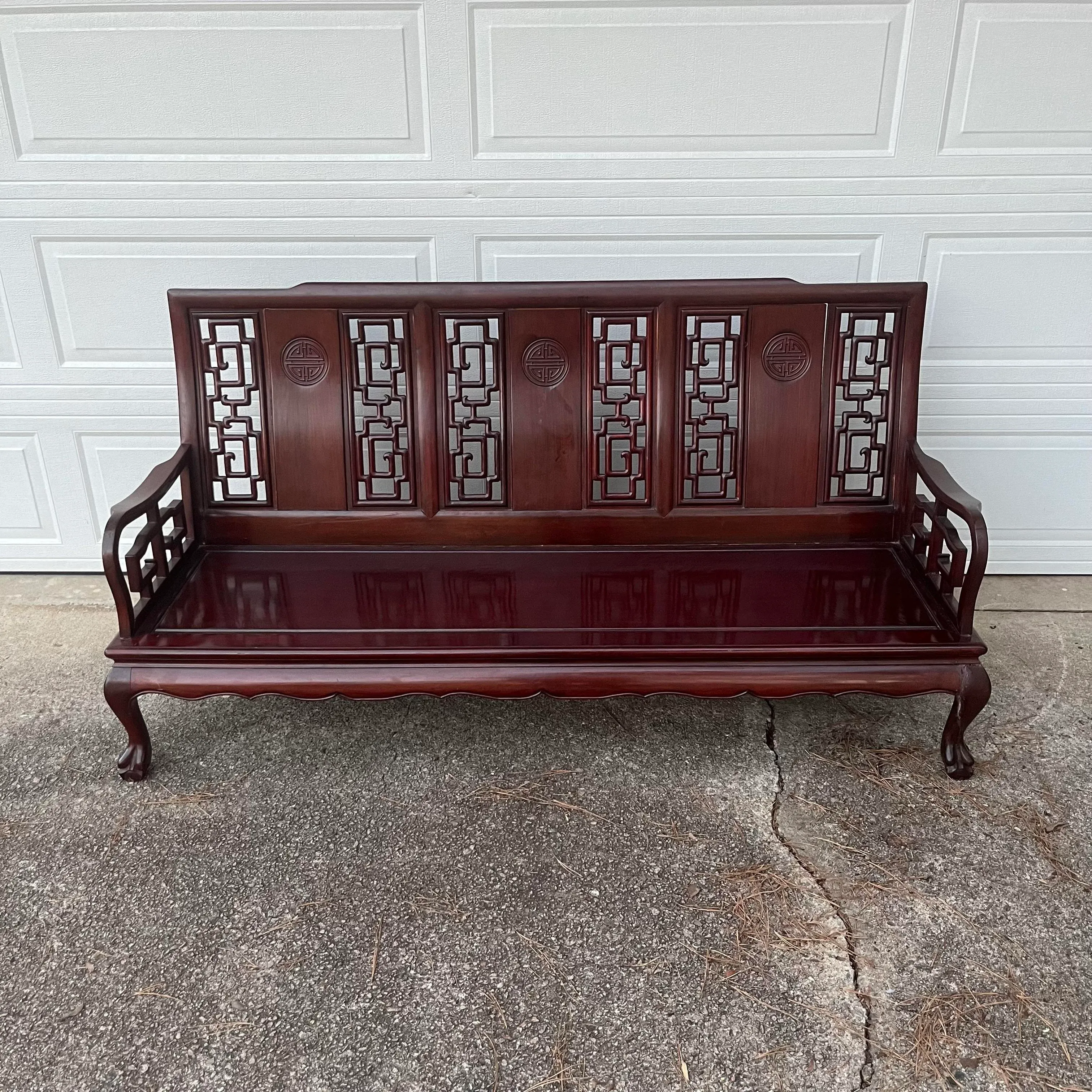 Rosewood settee store