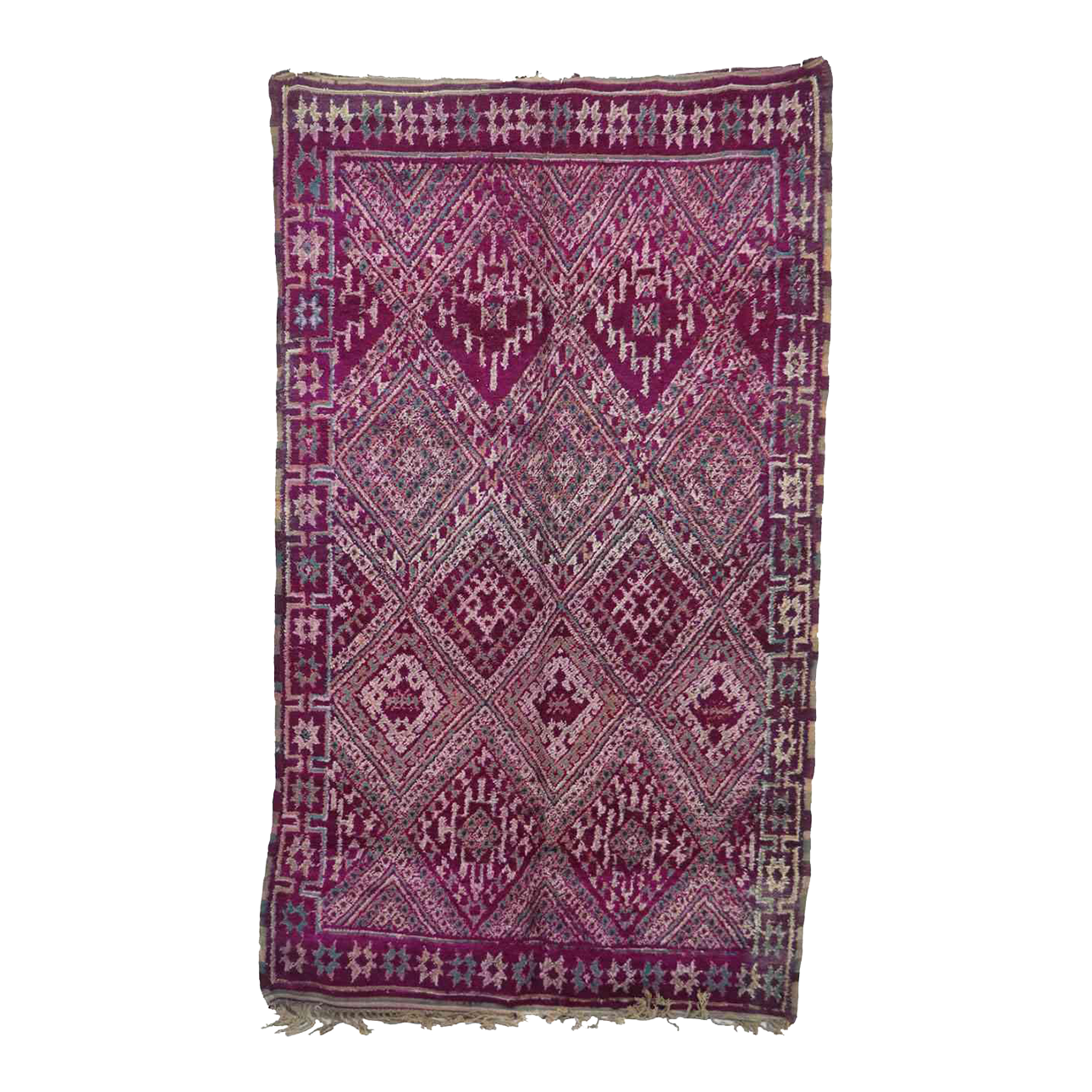 Moroccan Purple Rug - 6'4" X 10'2" Ft | Chairish