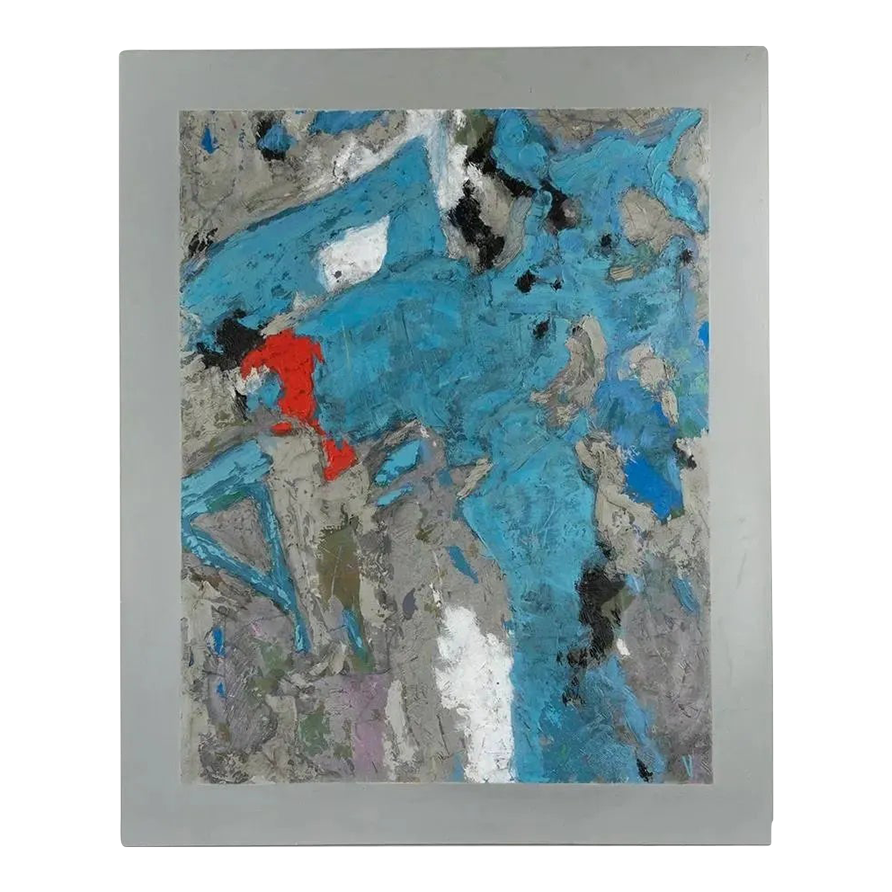 1980s "Work Surface Series 1" Modern Abstract Painting by Michael ...