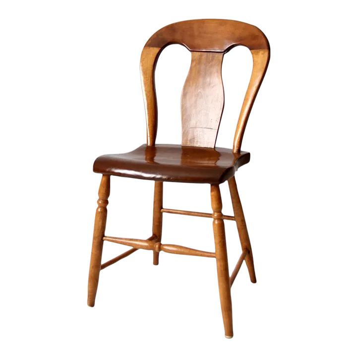 Antique Balloon Back Chair | Chairish