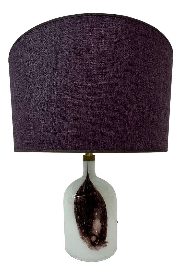 Symmetrical Glass Table Lamp by Michael Bang for Holmegaard, Denmark ...