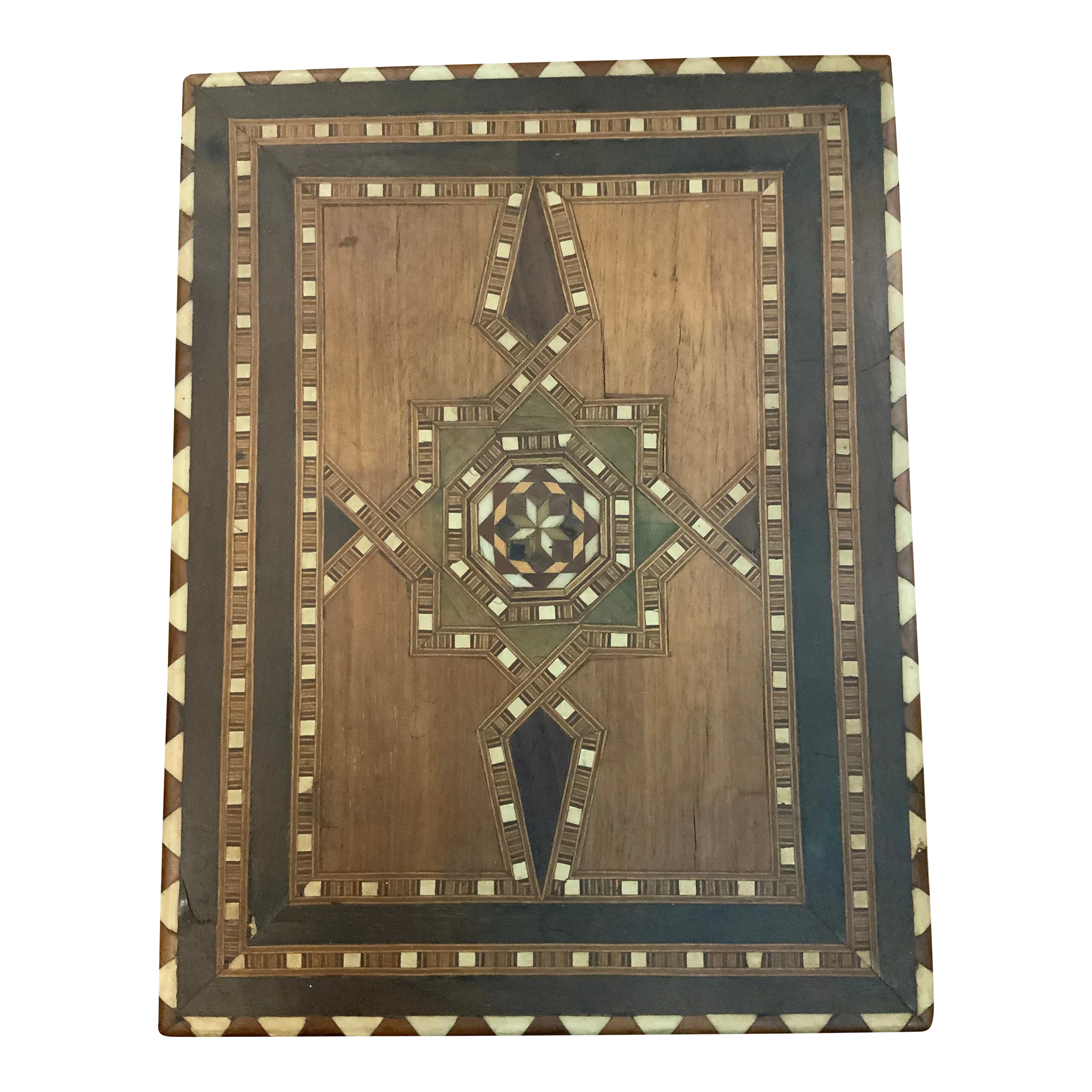 Mid 20th Century Chess Board With Hidden Box | Chairish