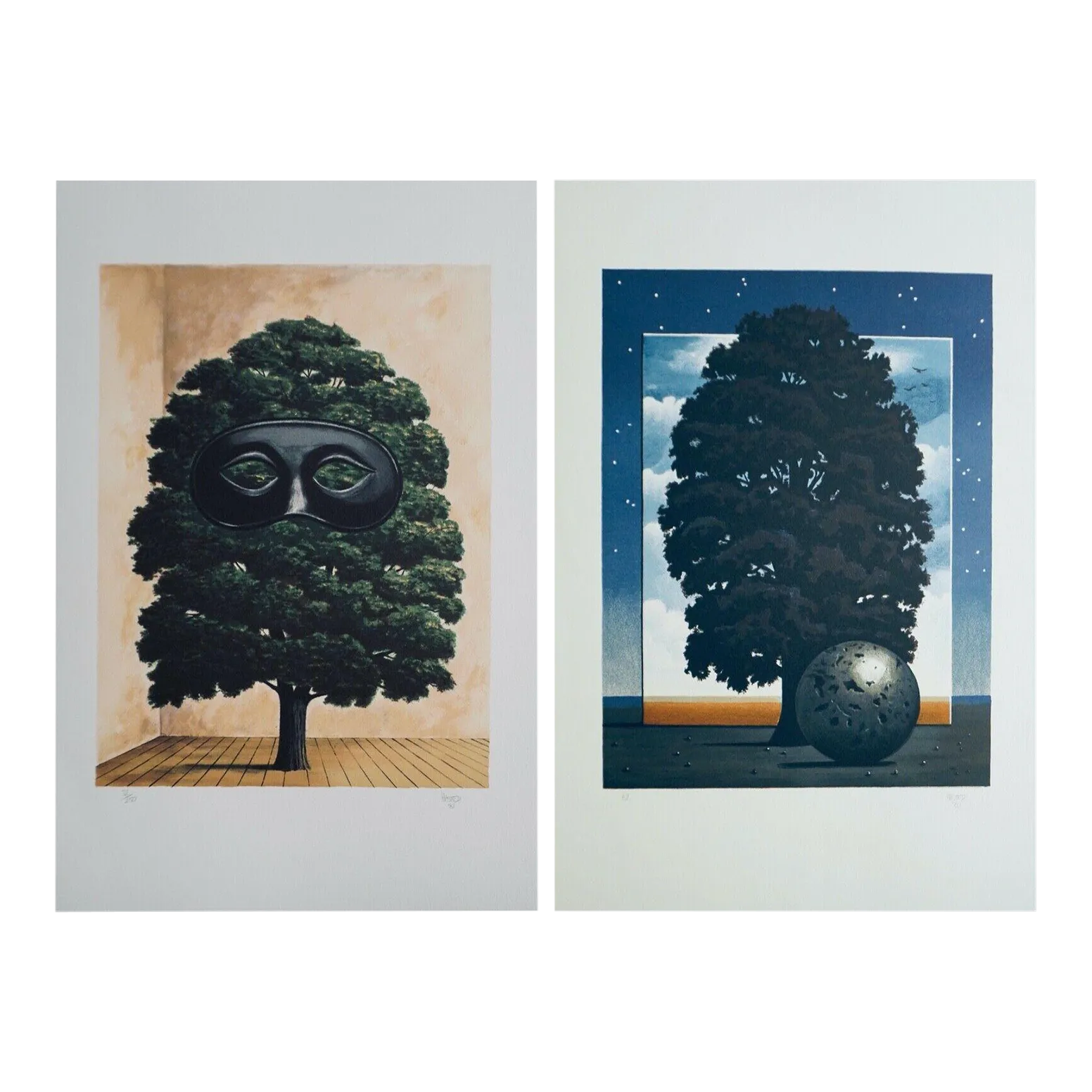 1980s "The Big Parade & Random Selection" Michael Hasted Surrealist ...