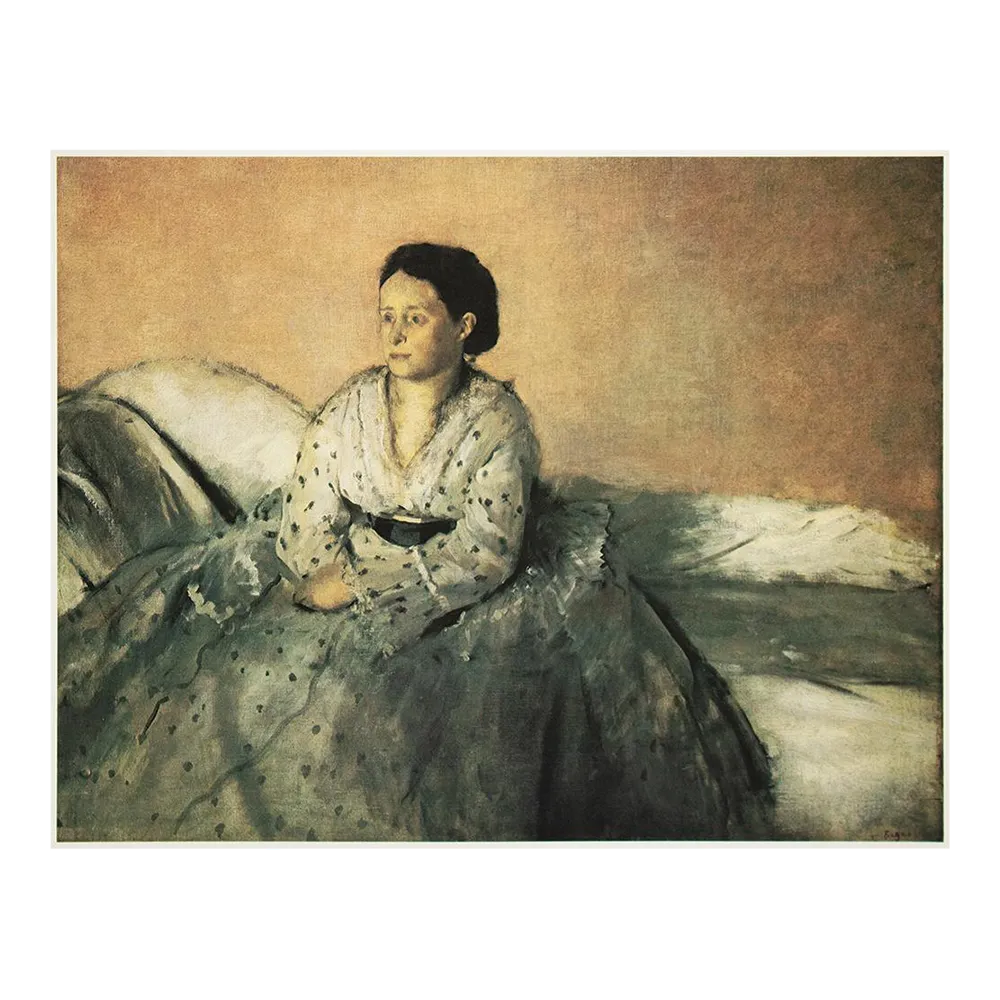 1977 After Edgar Degas "Madame Rene De Gas", Full-Color Print | Chairish