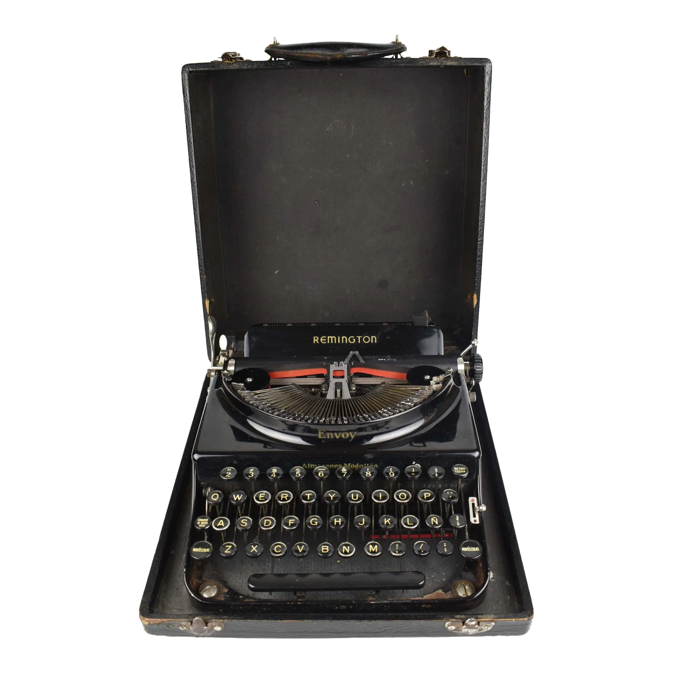 Mid 20th Century Early Remington Envoy Typewriter With Case Spanish ...