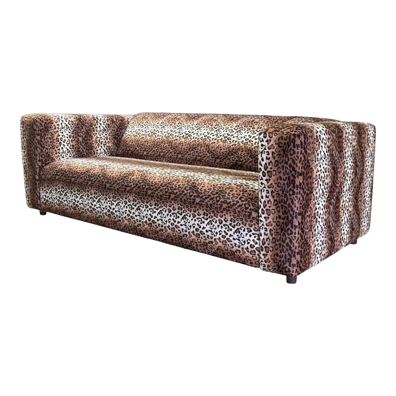 Wicked Elements Leopard Upholstered Modern Contemporary Sofa | Chairish