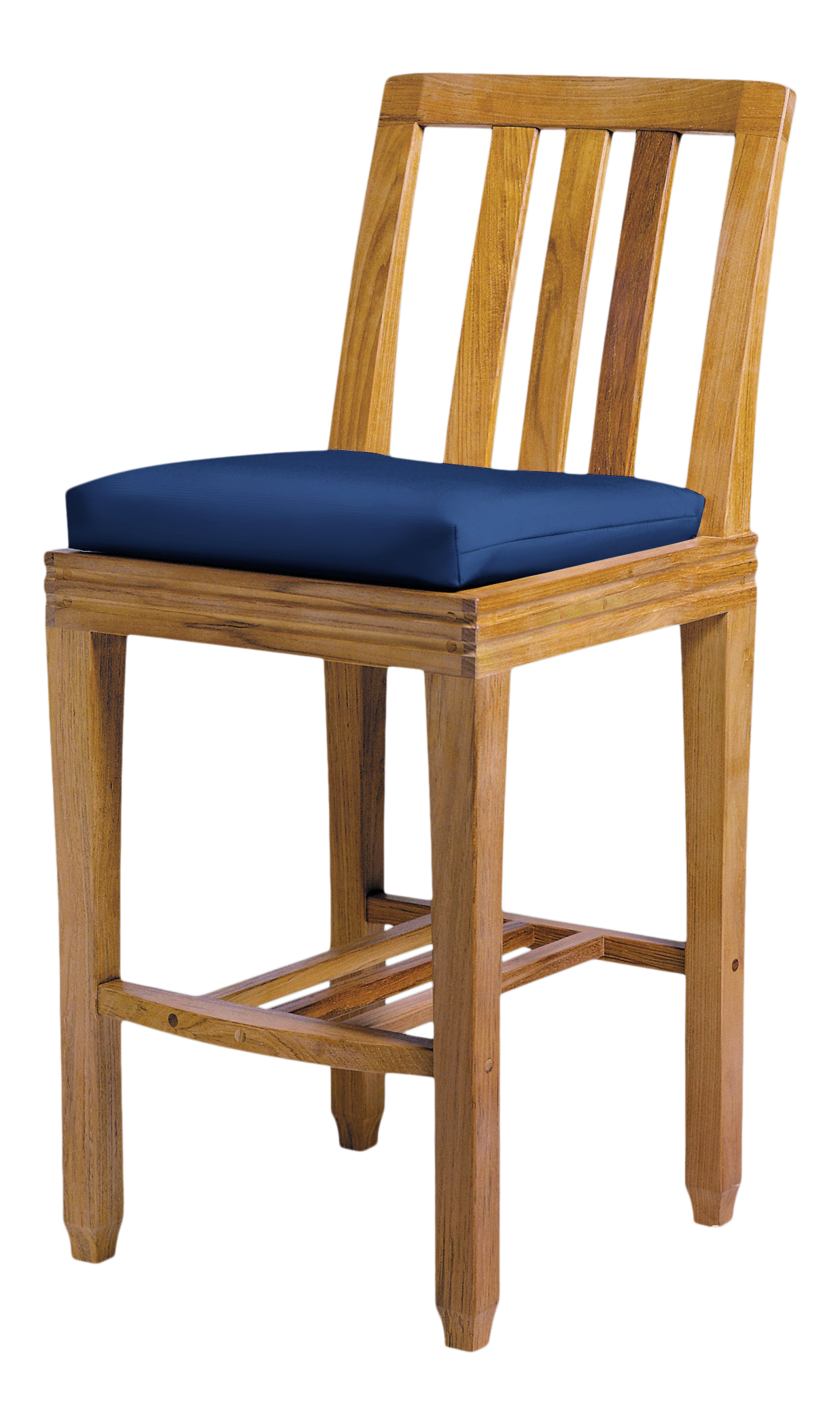 Giati Palazzio Armless Bar Chair in Pacific Blue | Chairish