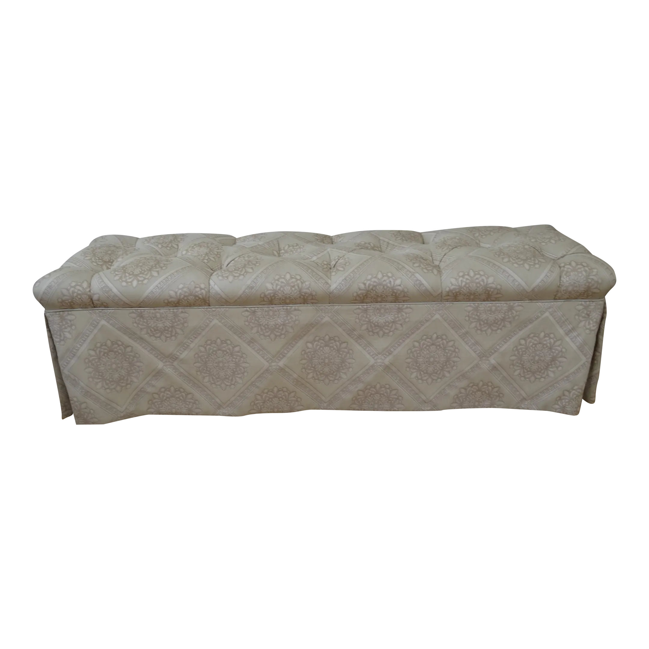 Late 19th Century Tufted Bench | Chairish