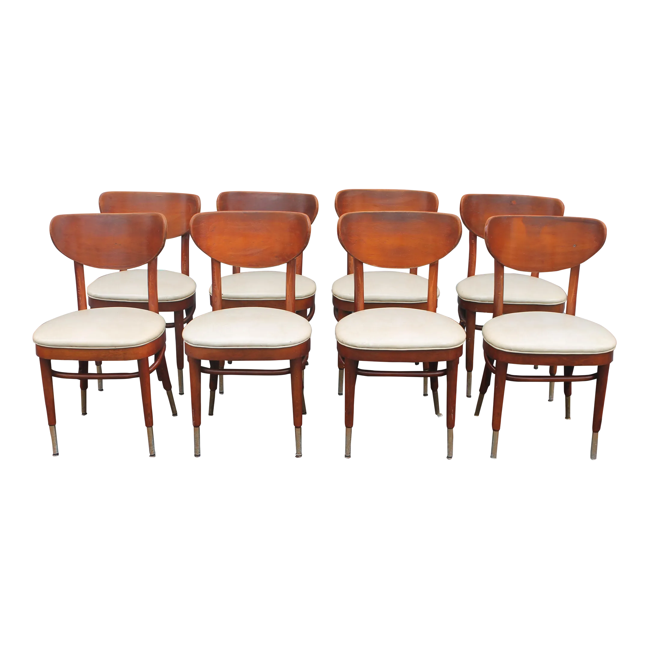 1950's Modern George Jetson Style Dining Chairs Set of 8 | Chairish