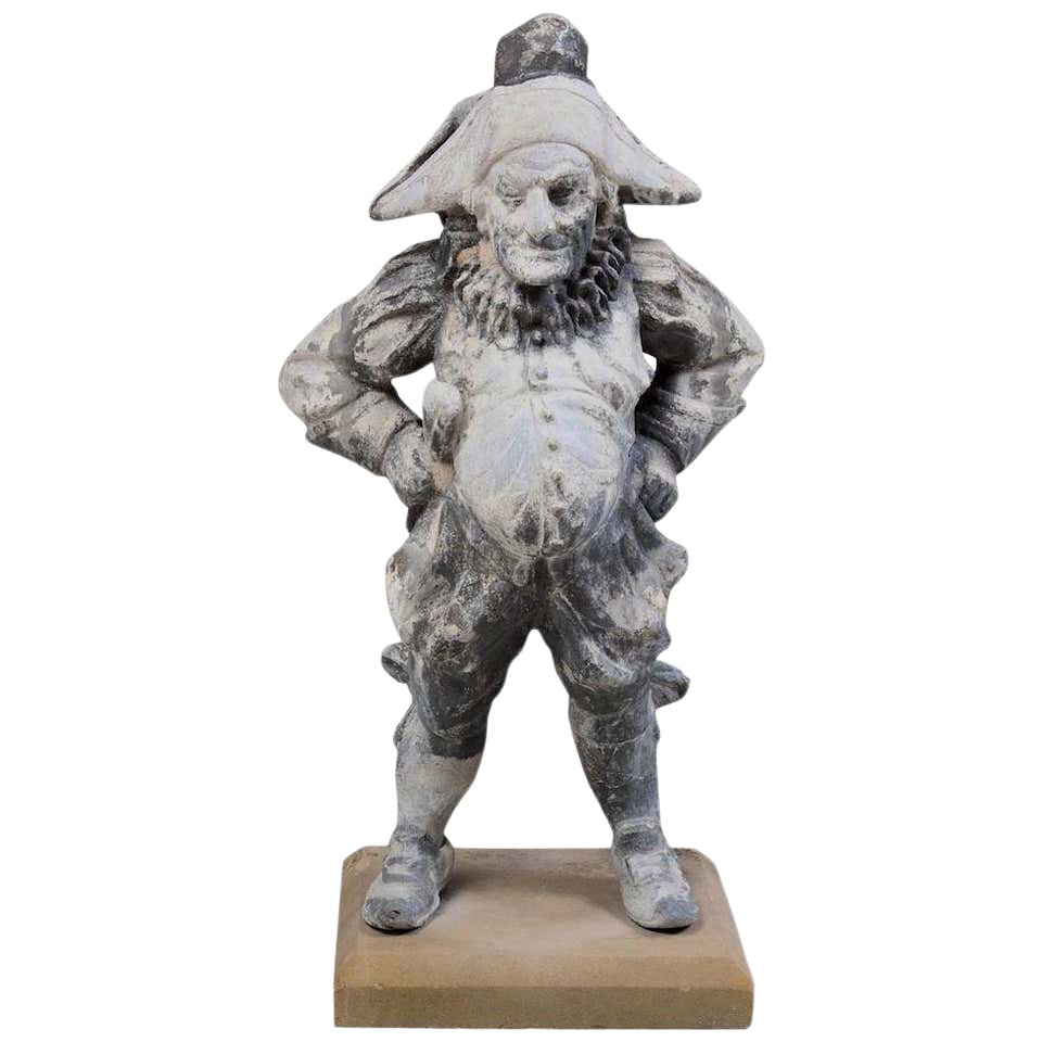 19th Century Lead Garden Statue of Punch | Chairish