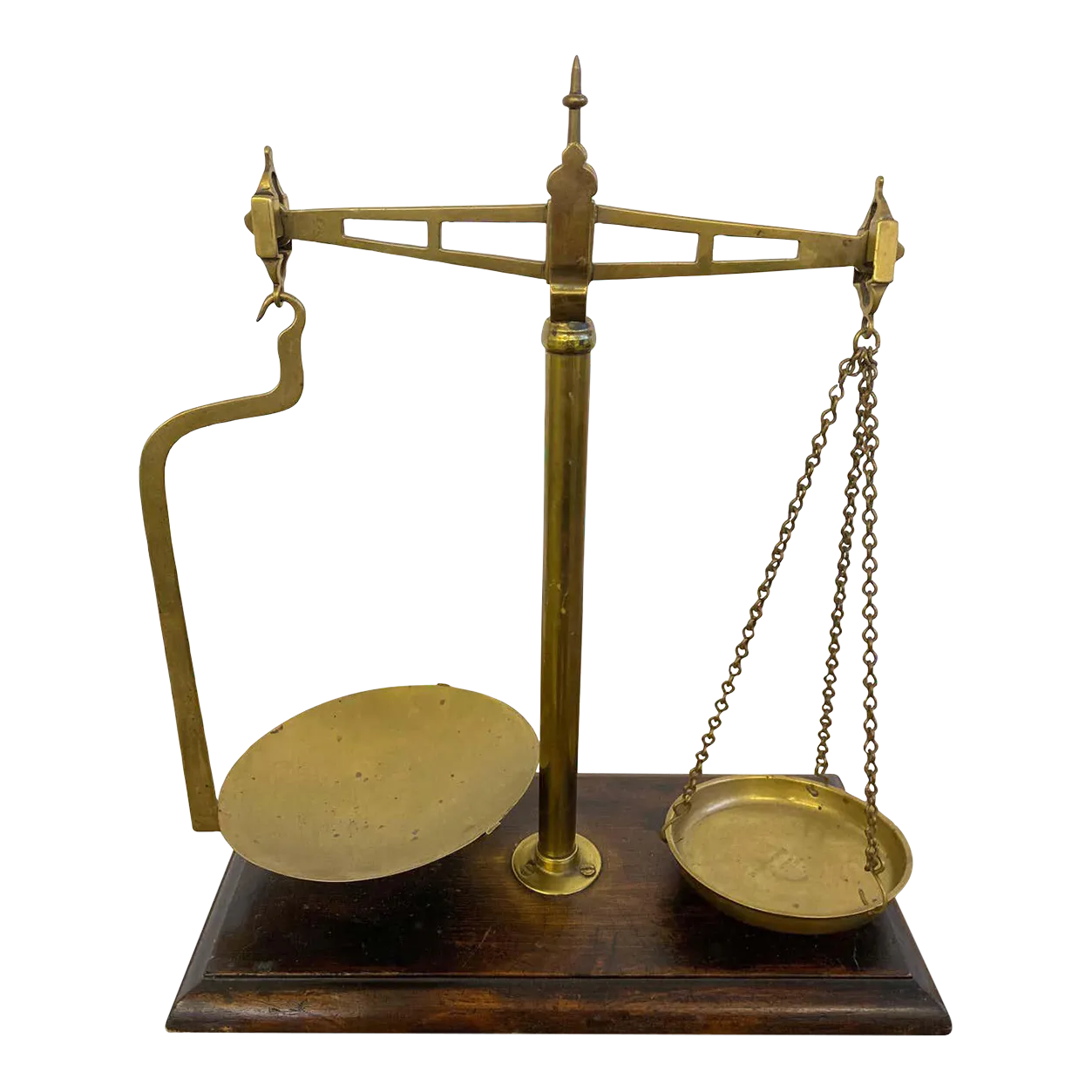 English Pike and Elliman Brass Scale | Chairish