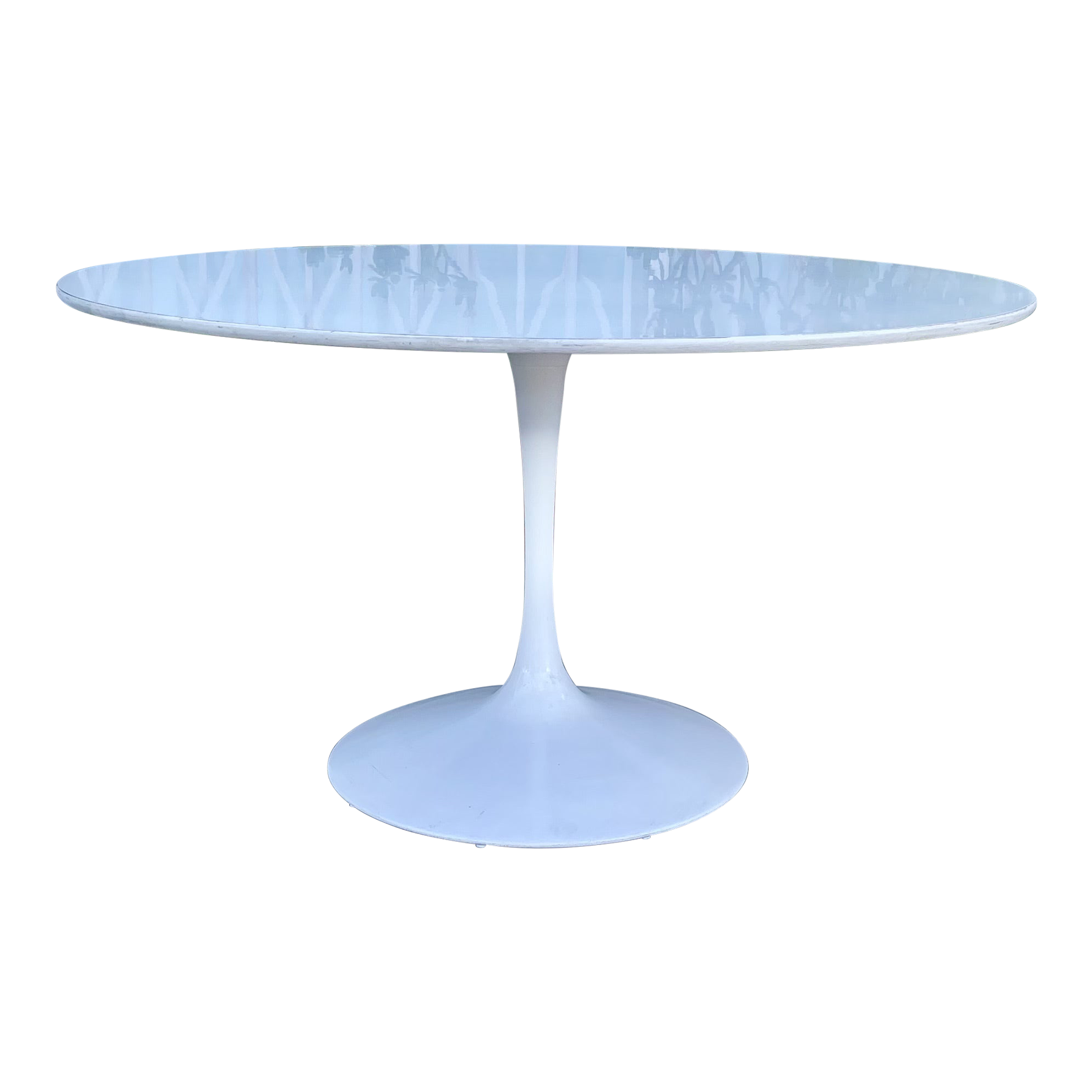 1960s Mid-Century Fiberglass Dining Table Styled After Eero Saarinen ...