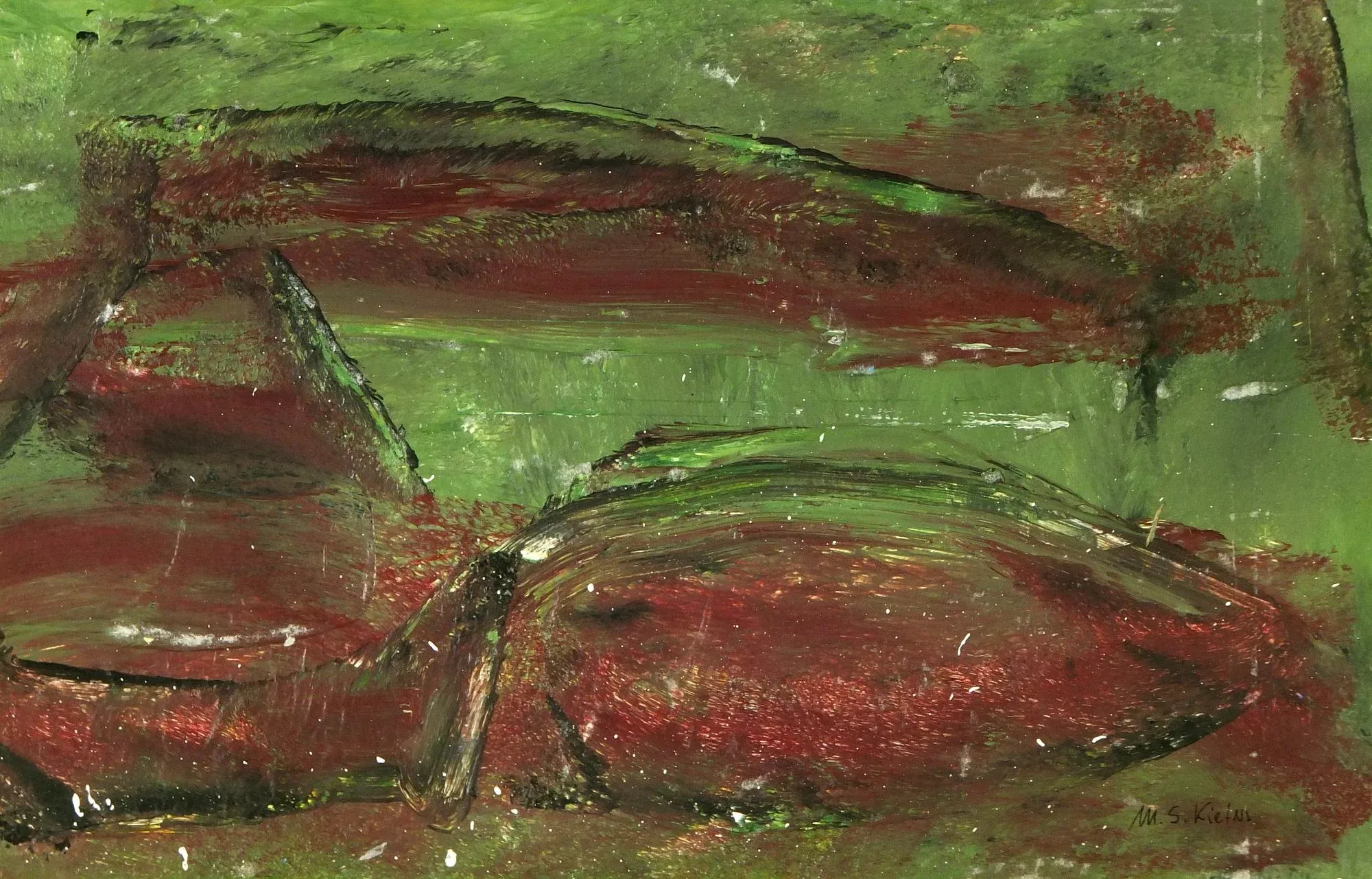 Original Abstract Oil Painting | Chairish