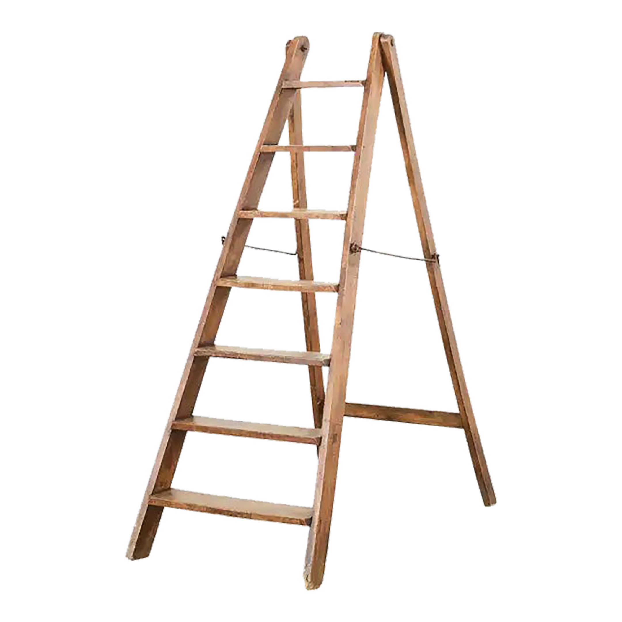 19th Century French Folding Library Step Ladder | Chairish