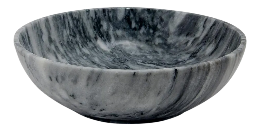 Gray Marble Bowl | Chairish