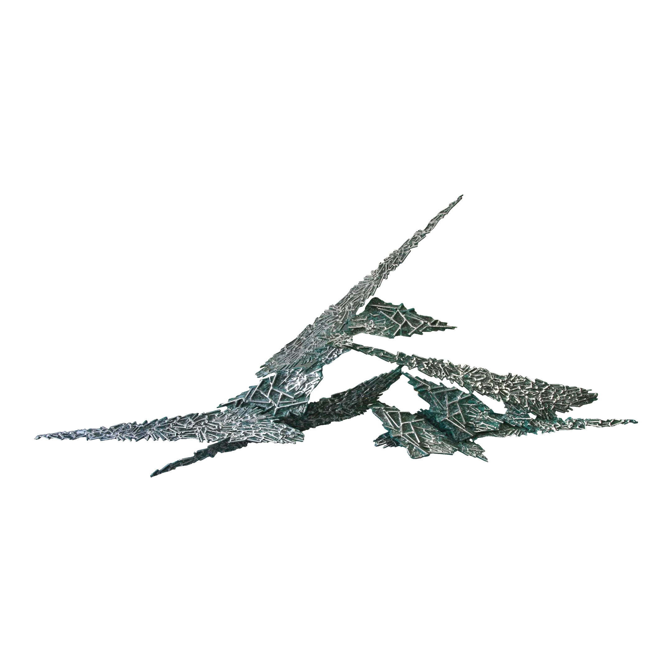 Postal Modern Curtis C. Jere Modern 1980’s Abstract Metal Wall ...