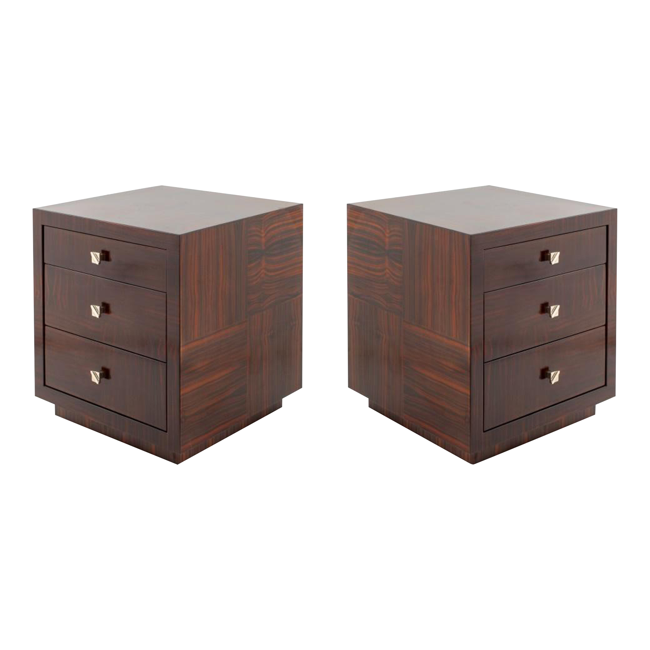 Patrick Gaguech Art Deco Style Side Tables, Pair | Chairish