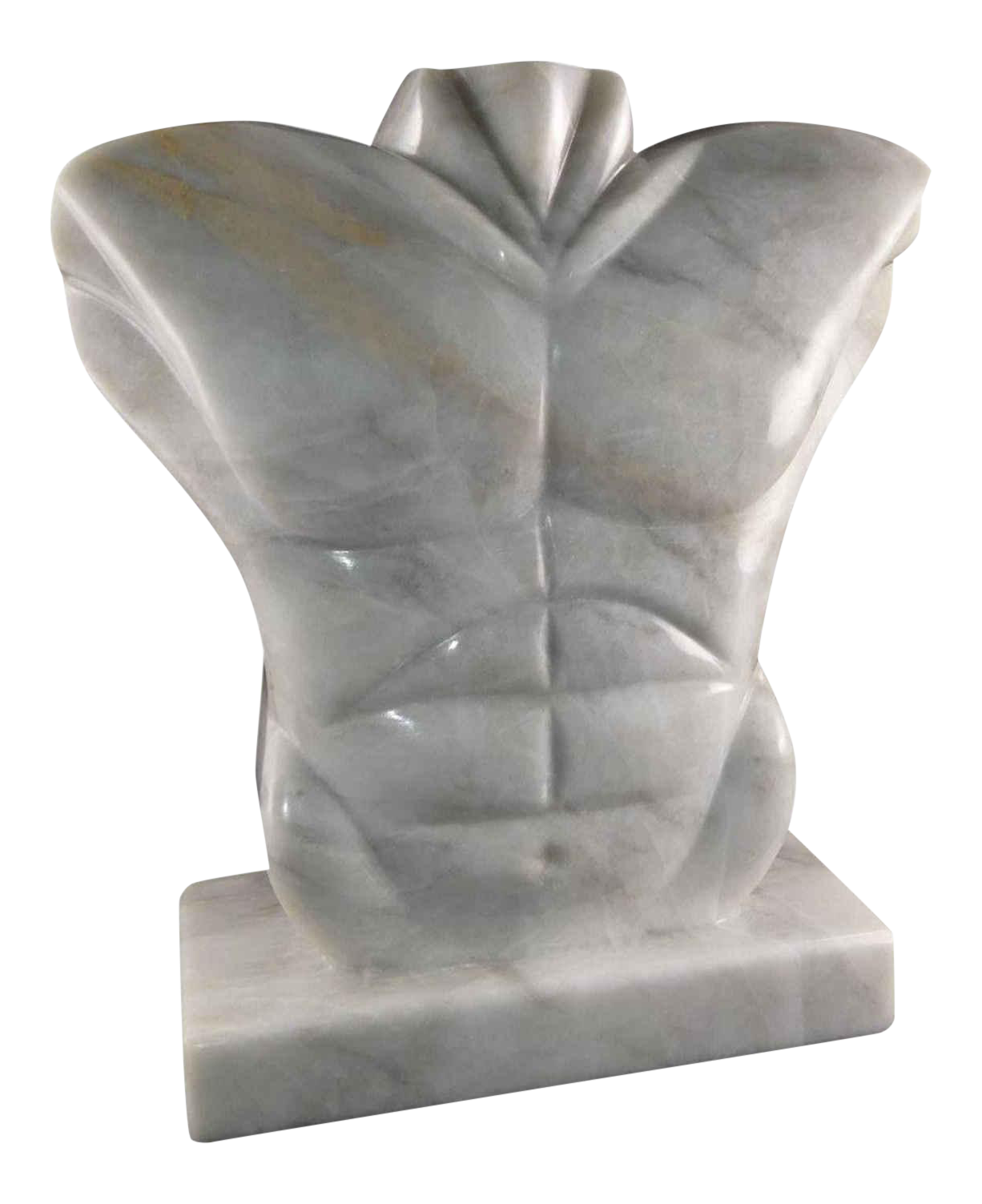 Maitland Smith Marble Torso Sculpture | Chairish