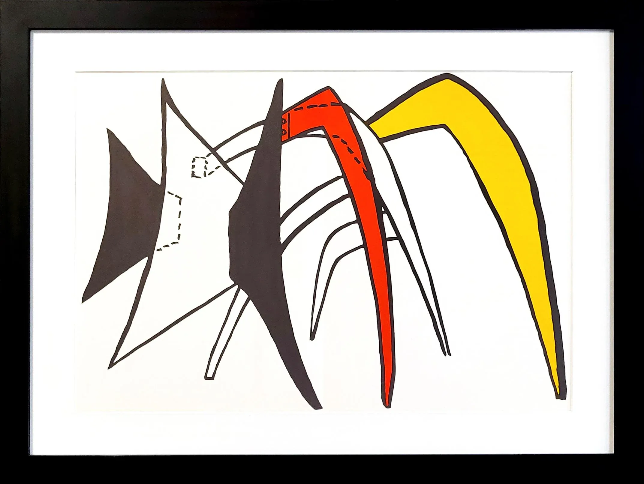 Alexander Calder Original 1963 "Tamanoir Jaune" Framed Lithograph ...