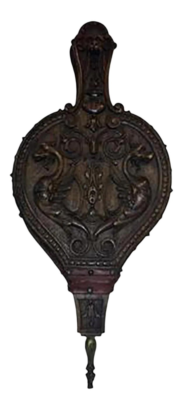 Italian Hand-carved 19th Century Fire Bellows | Chairish