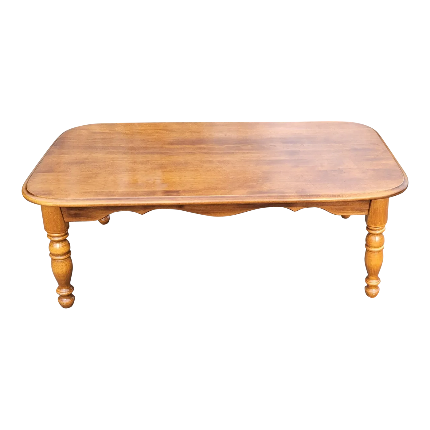 20th Century Ethan Allen American Classical Style Maple Cocktail Table ...