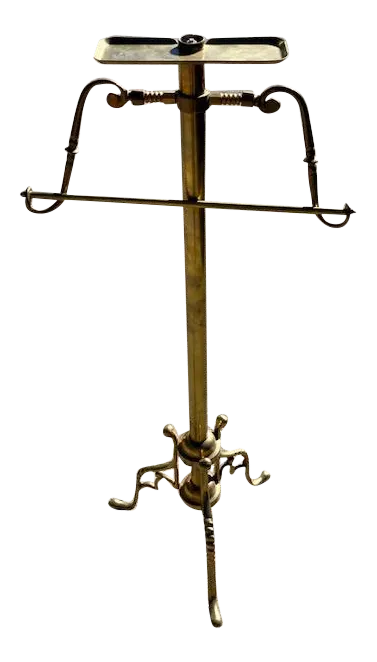 Early 20th Century Turn of the Century Gentleman's Brass Valet | Chairish