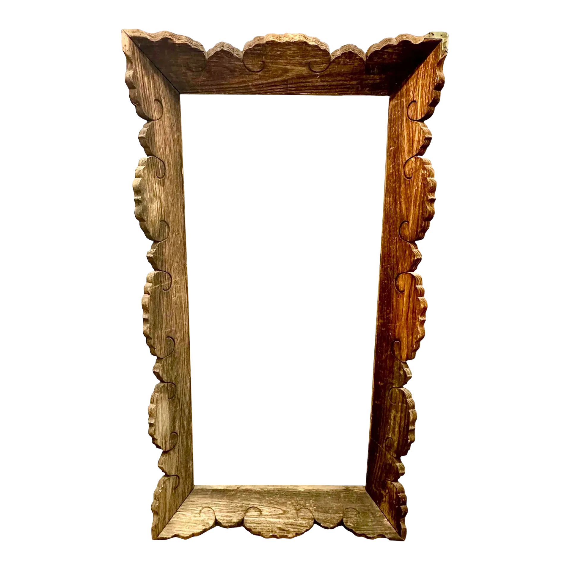 19th C Meiji Japanese Shrine Shinto Temple Wood Frame Sign Massive ...