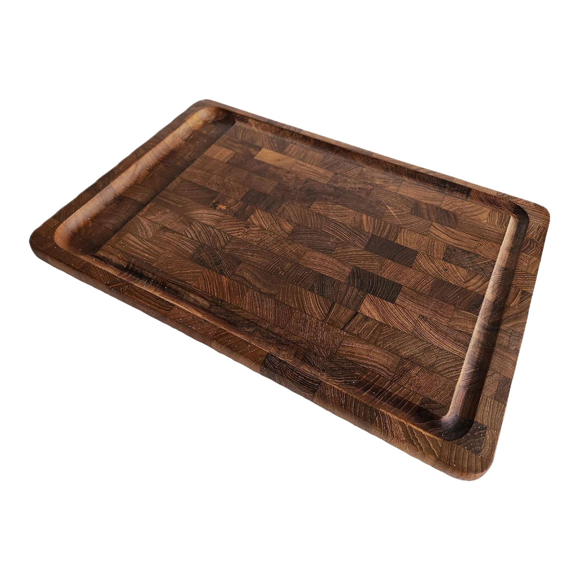 1970s Dansk Staved Teak Wood Charcuterie or Carving Board | Chairish