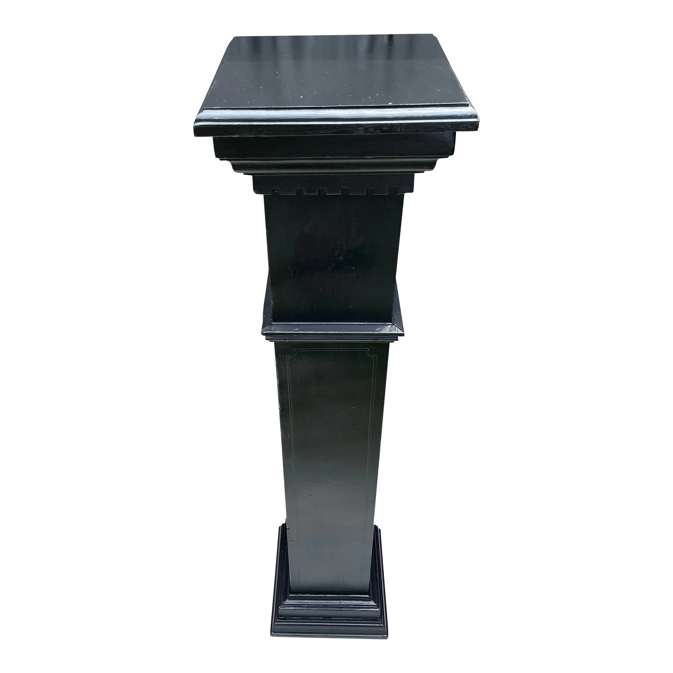 Mid 20th Century Solid Wood Architectural Element Pedestal Column ...