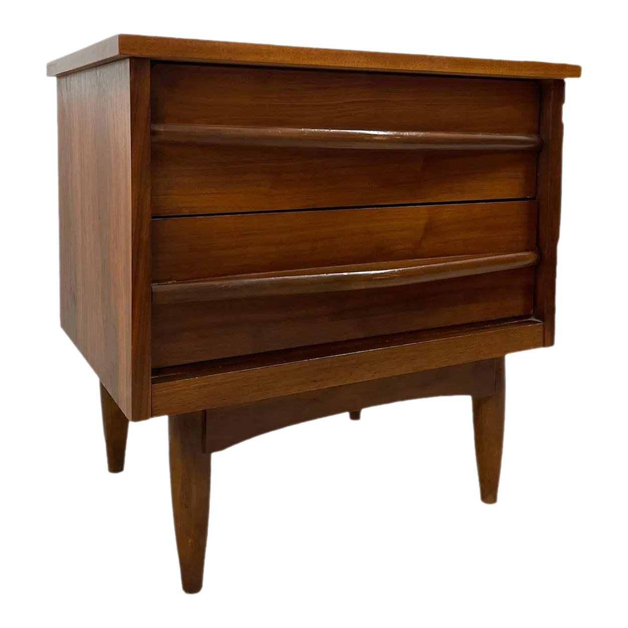 Vintage Mid Century Modern Night Stand With Dovetail Drawers | Chairish