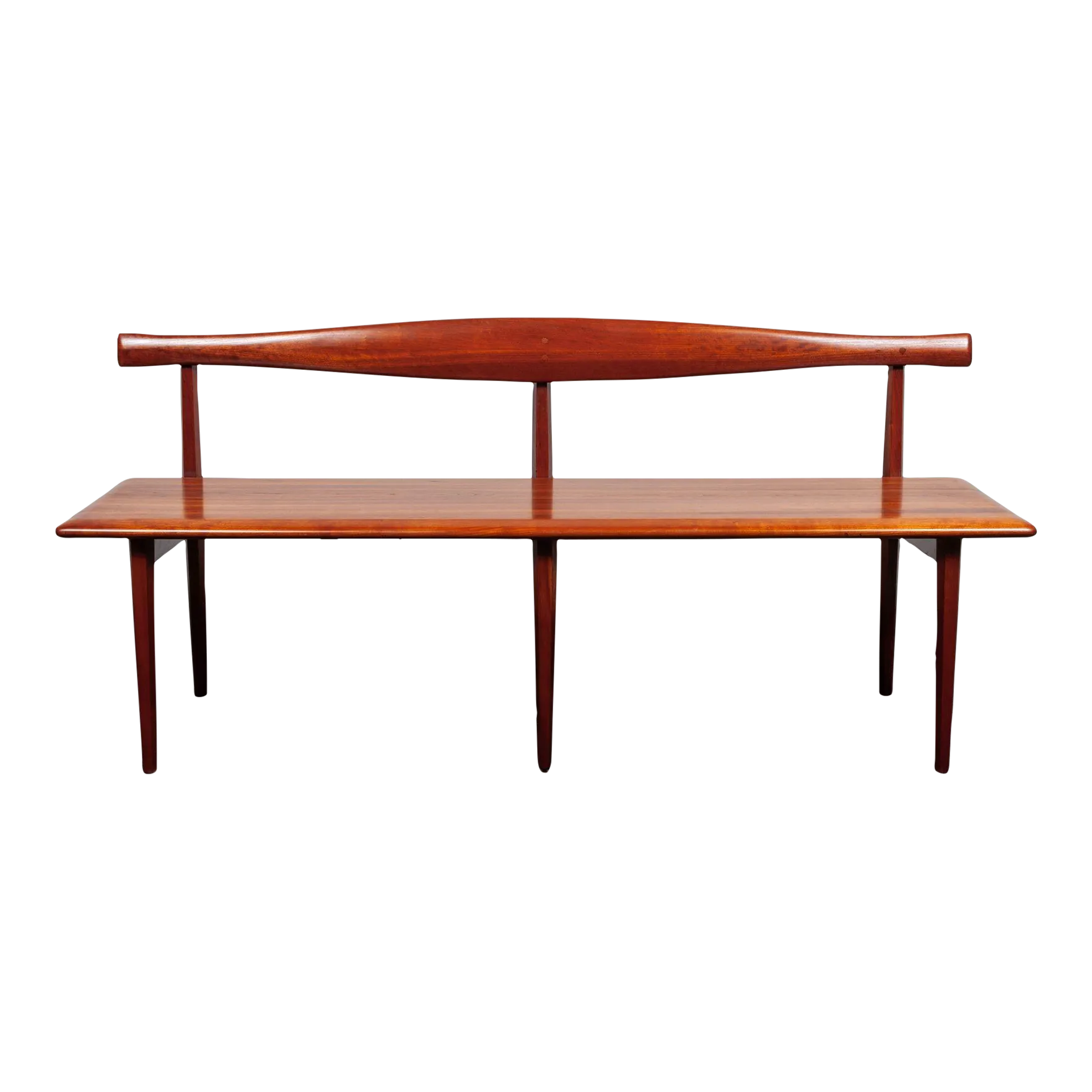Vintage Cherrywood Cow Horn Bench by Kipp Stewart and Stewart ...