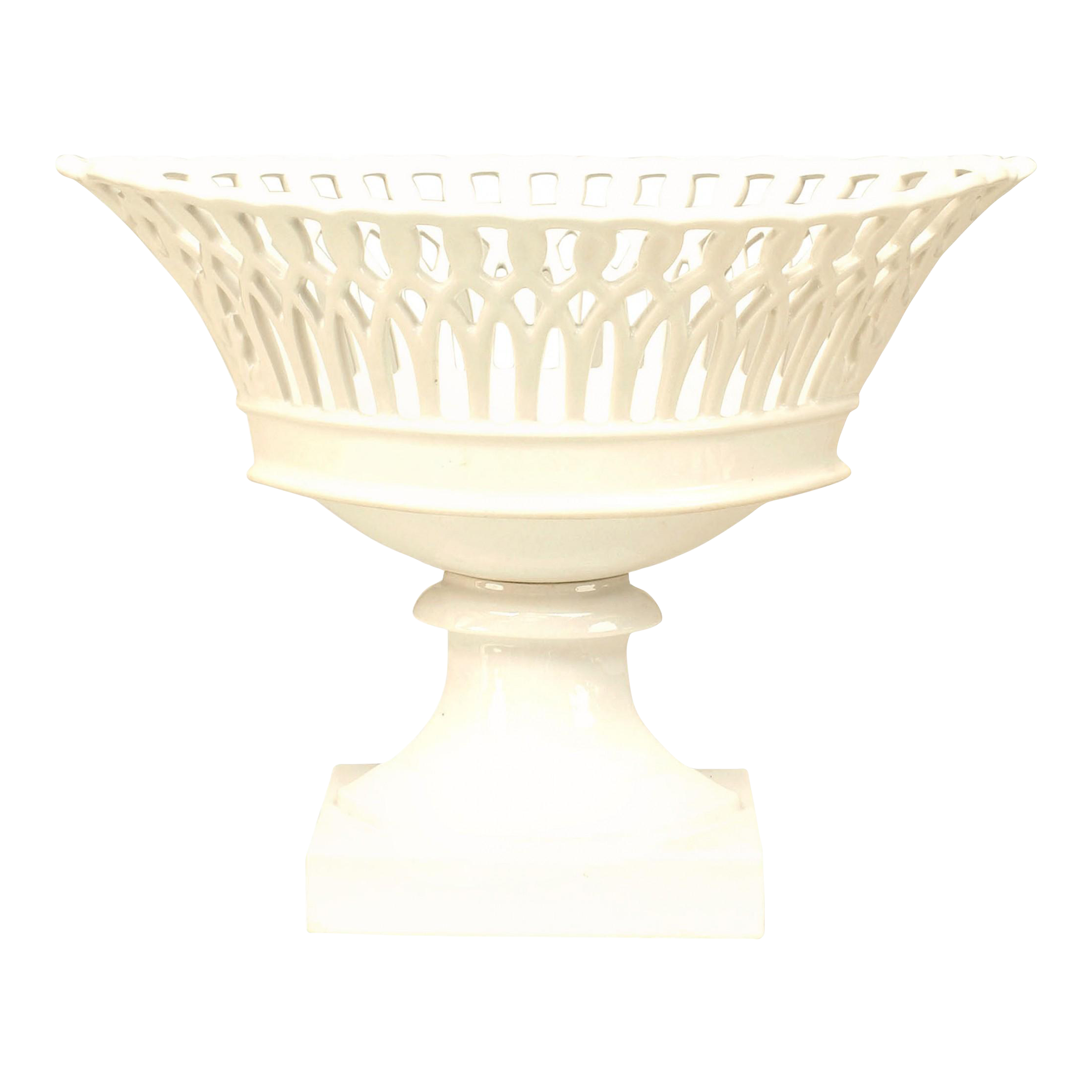 English Victorian White Porcelain Centerpiece | Chairish