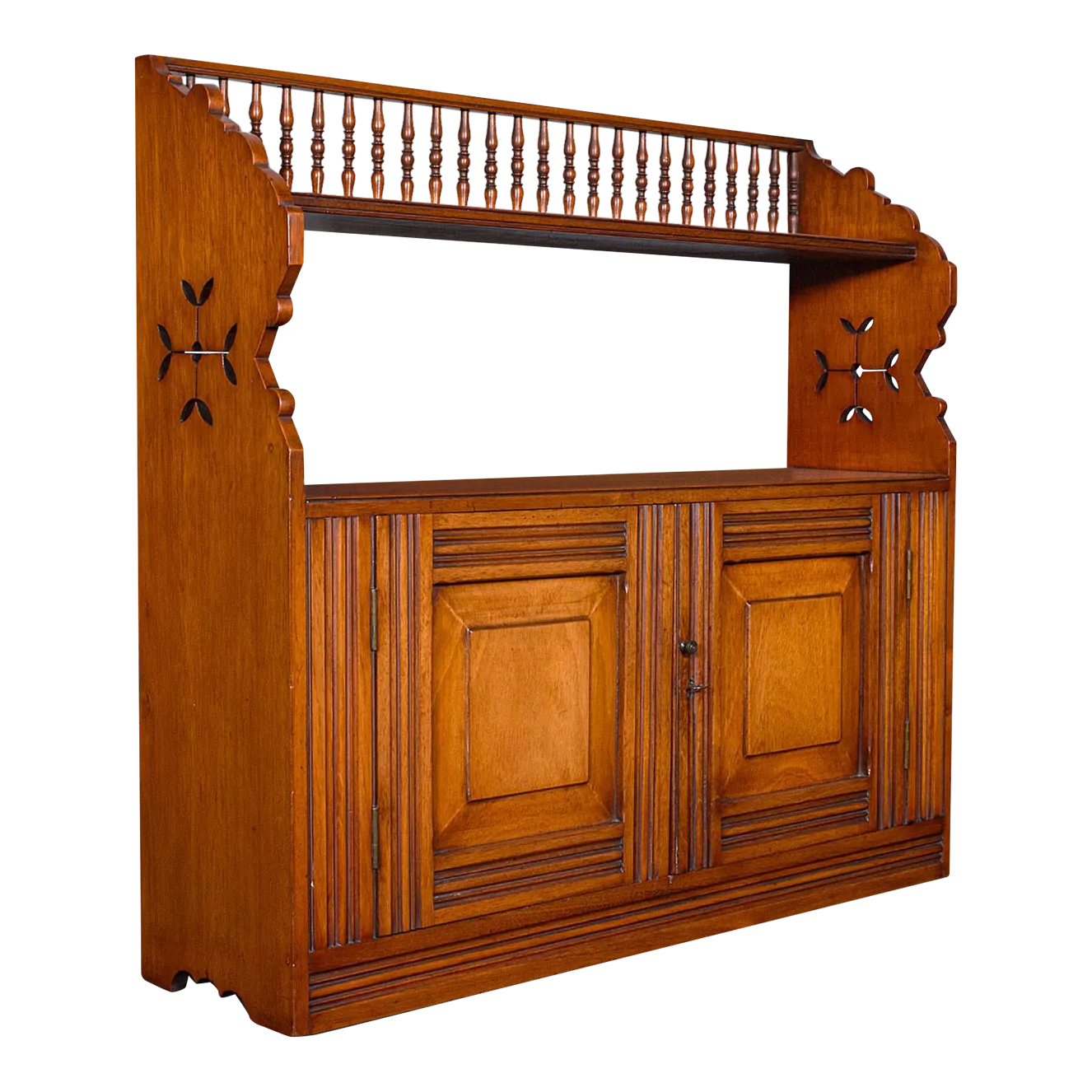 1890s Victorian Antique Mounted Whatnot Cabinet, English, Walnut ...