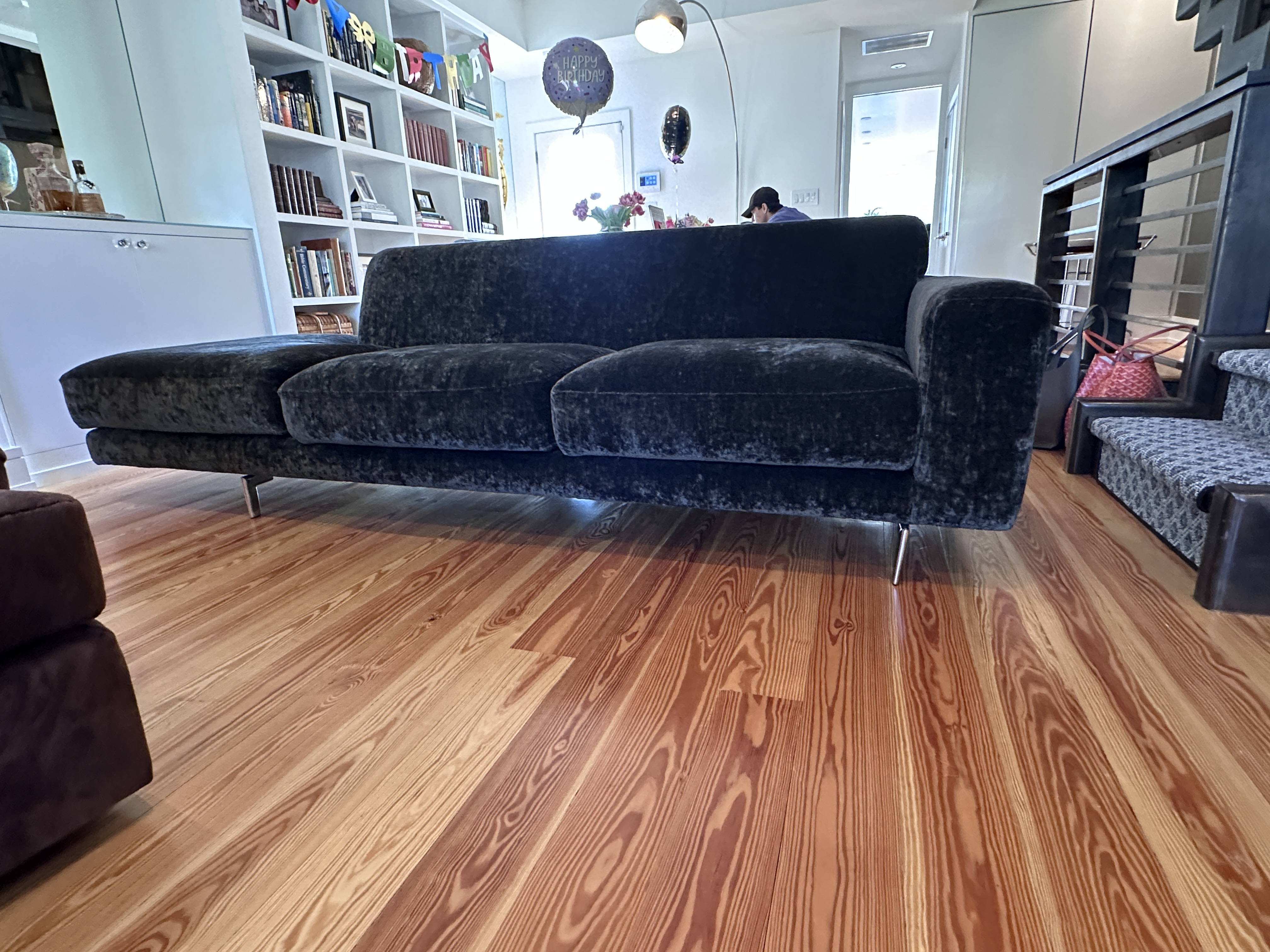 Cantoni Sofa in Holly Hunt Crushed Velvet