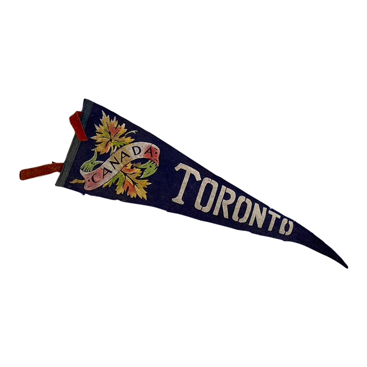 Vintage Toronto Pennant Flag | Chairish