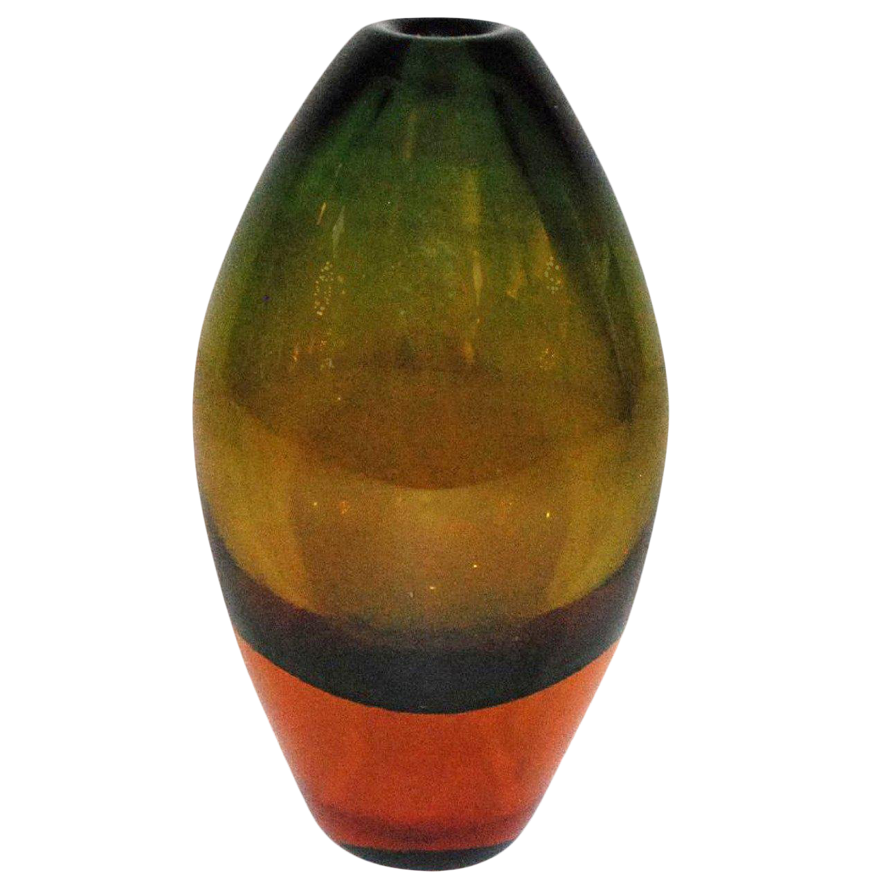 Seguso Murano Glass Vase | Chairish