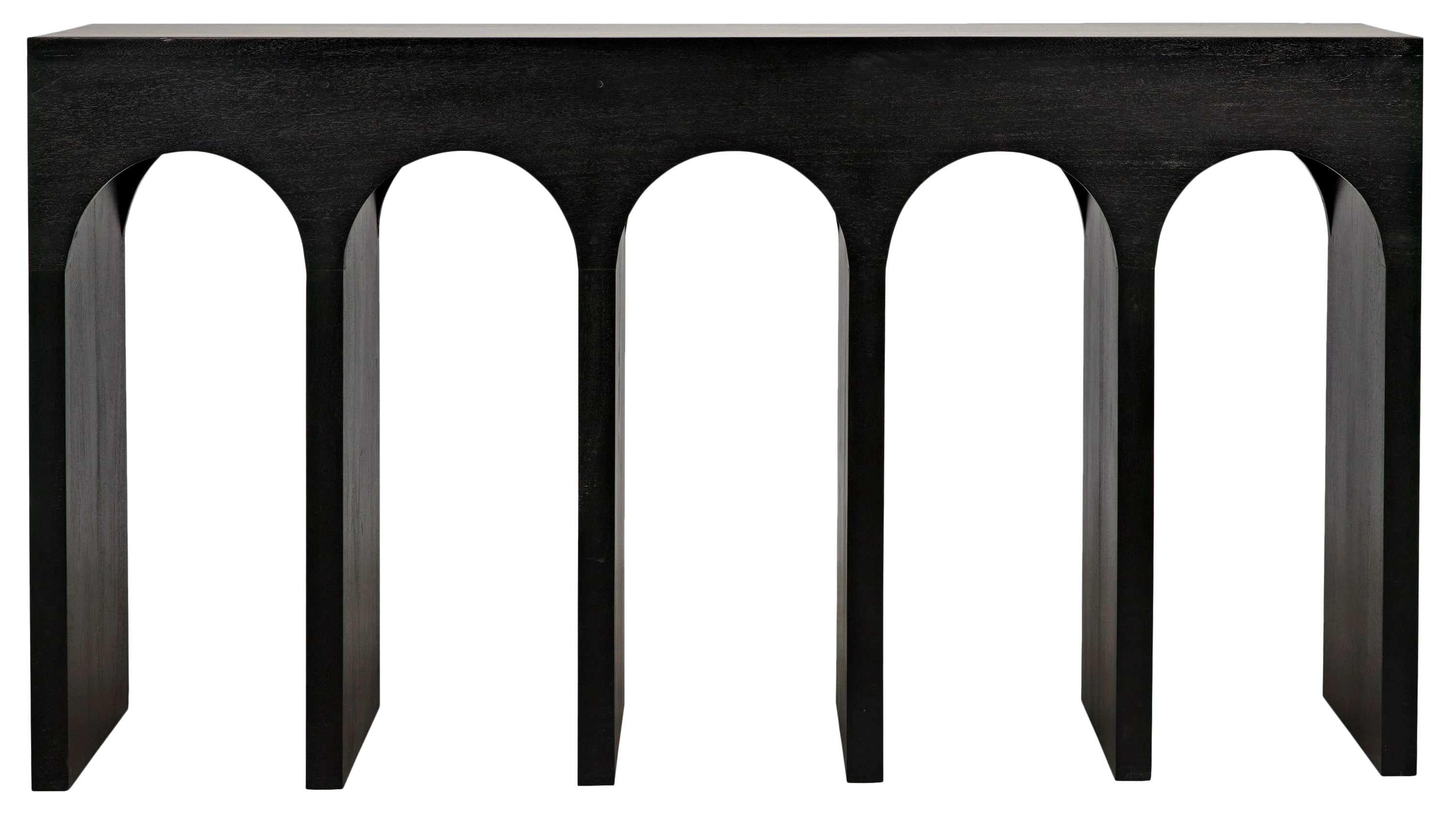 Bridge Console, Hand Rubbed Black | Chairish