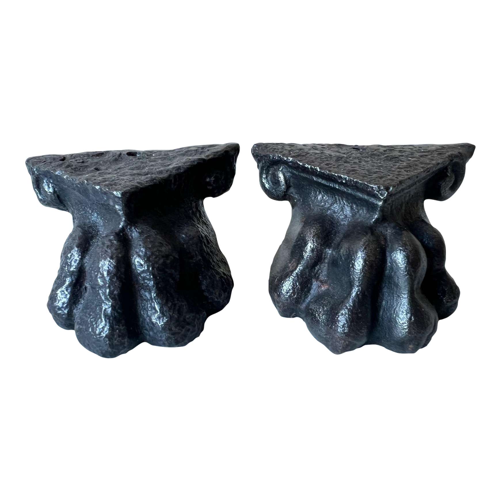 19th Century Cast Iron Furniture Feet- Set of 2 | Chairish