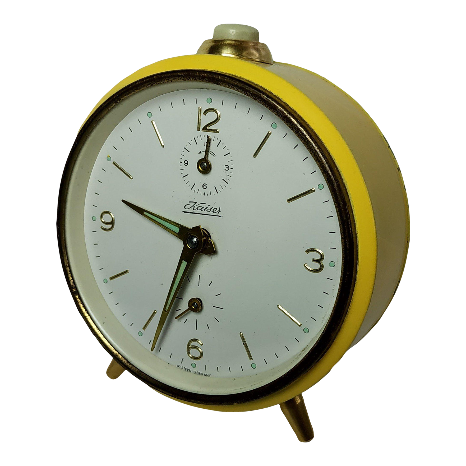 1971 Kaiser German Vintage Mechanical Wind-Up Alarm Clock | Chairish