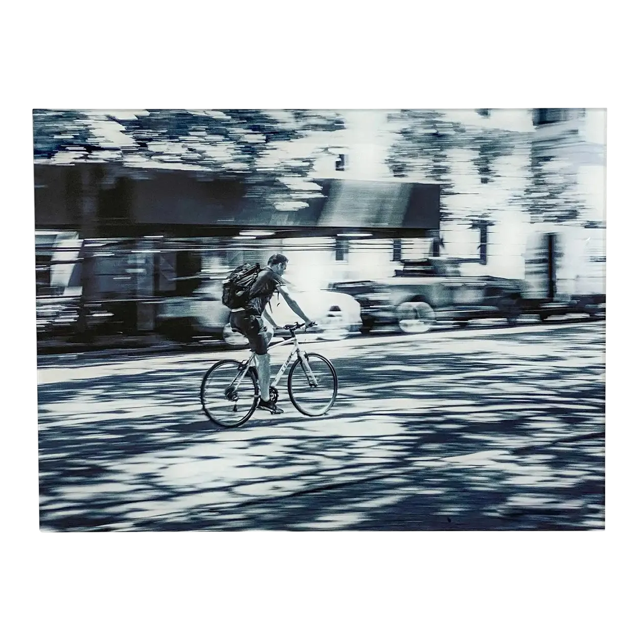 Urban Expressionist Photography Titled "Hermes" of Man on a Bicycle in ...