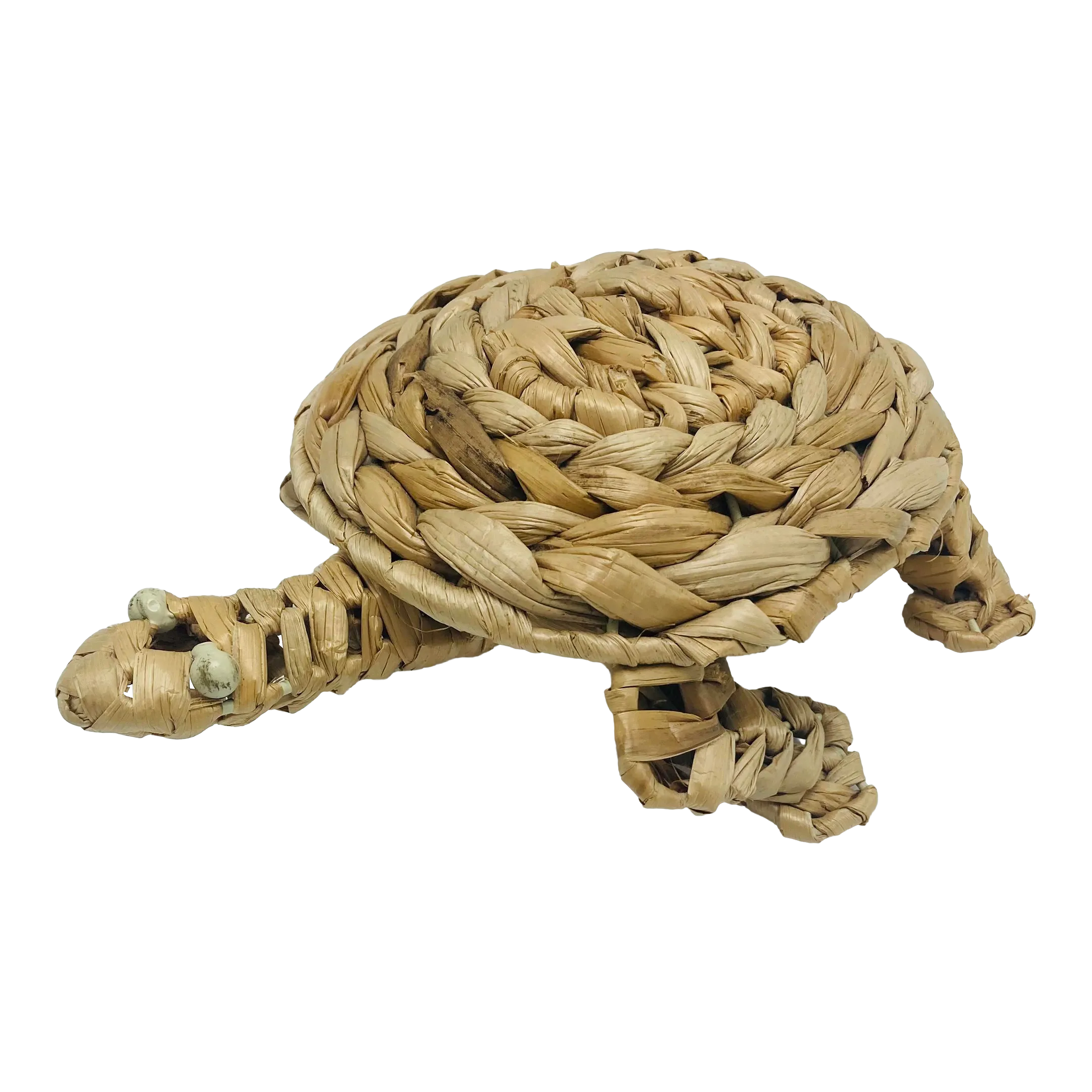 Vintage Wicker Sea Turtle | Chairish