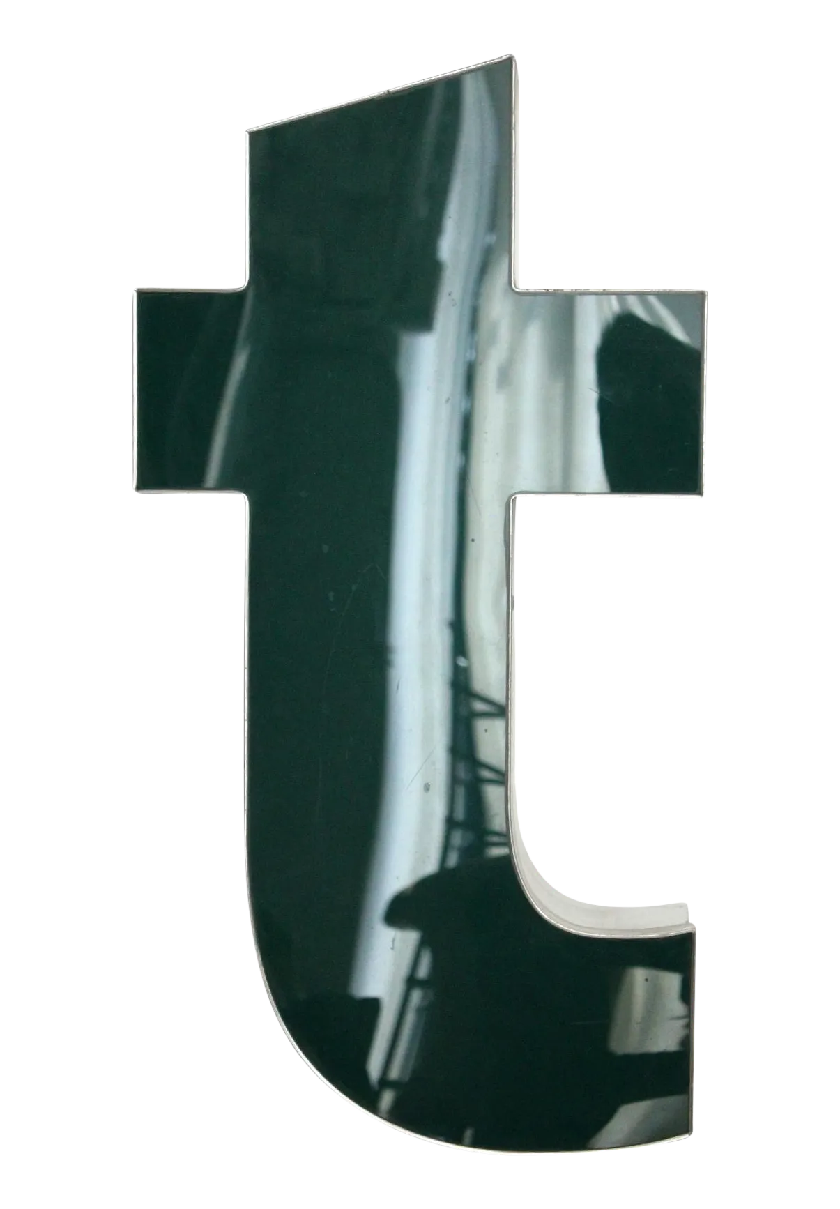 Mid 20th Century Lower Case "T" Channel Letter | Chairish
