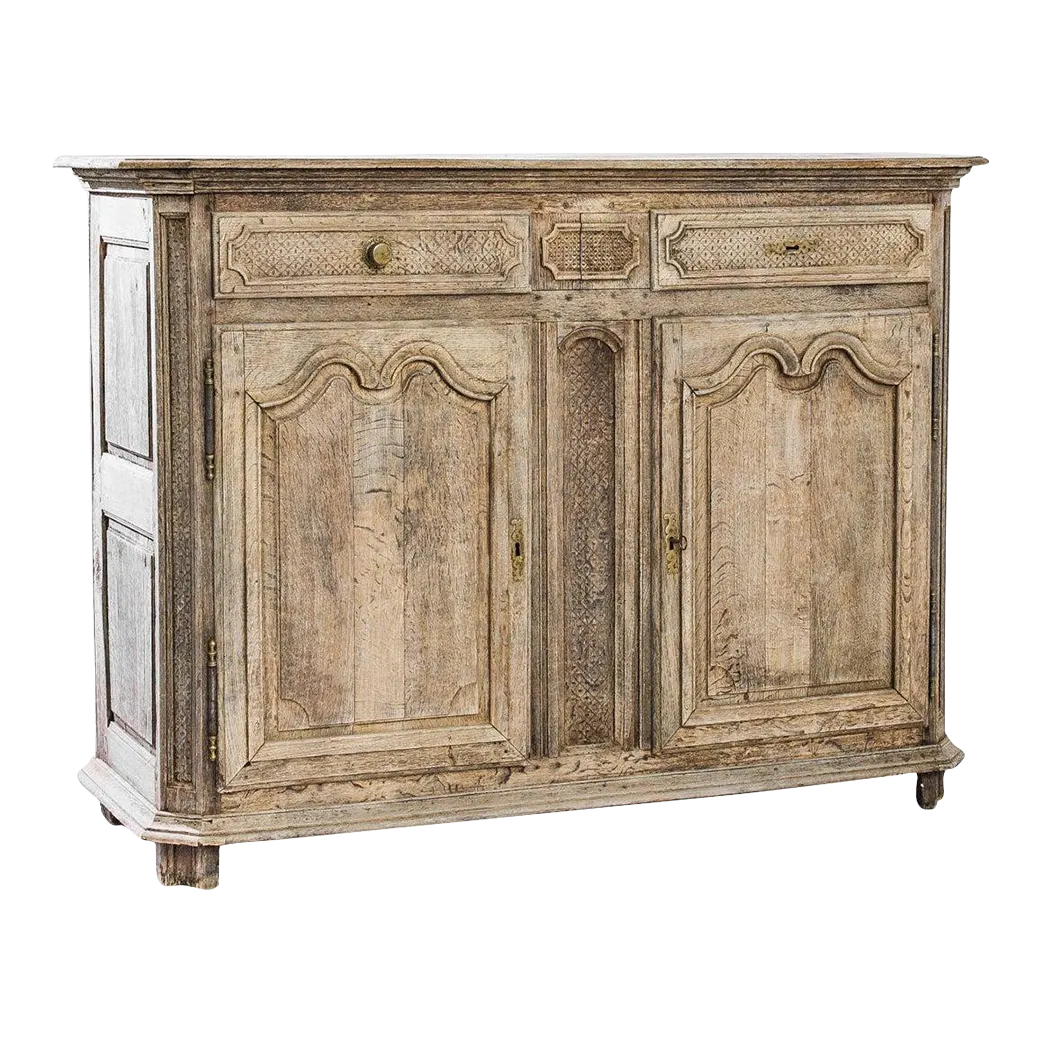 Early 19th Century French Oak Buffet | Chairish