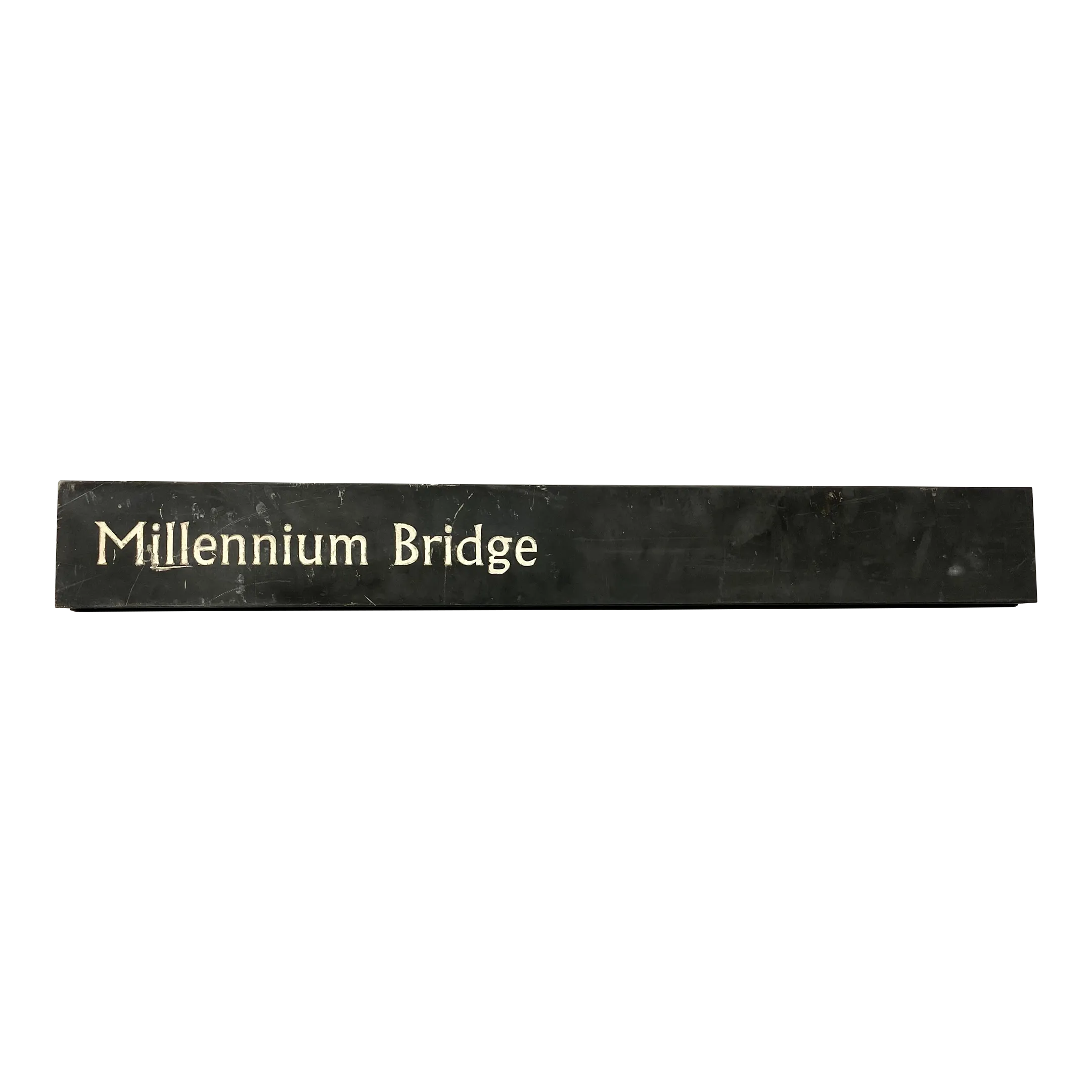 Late 20th Century Original Retired Metal Millennium Bridge Street Sign ...