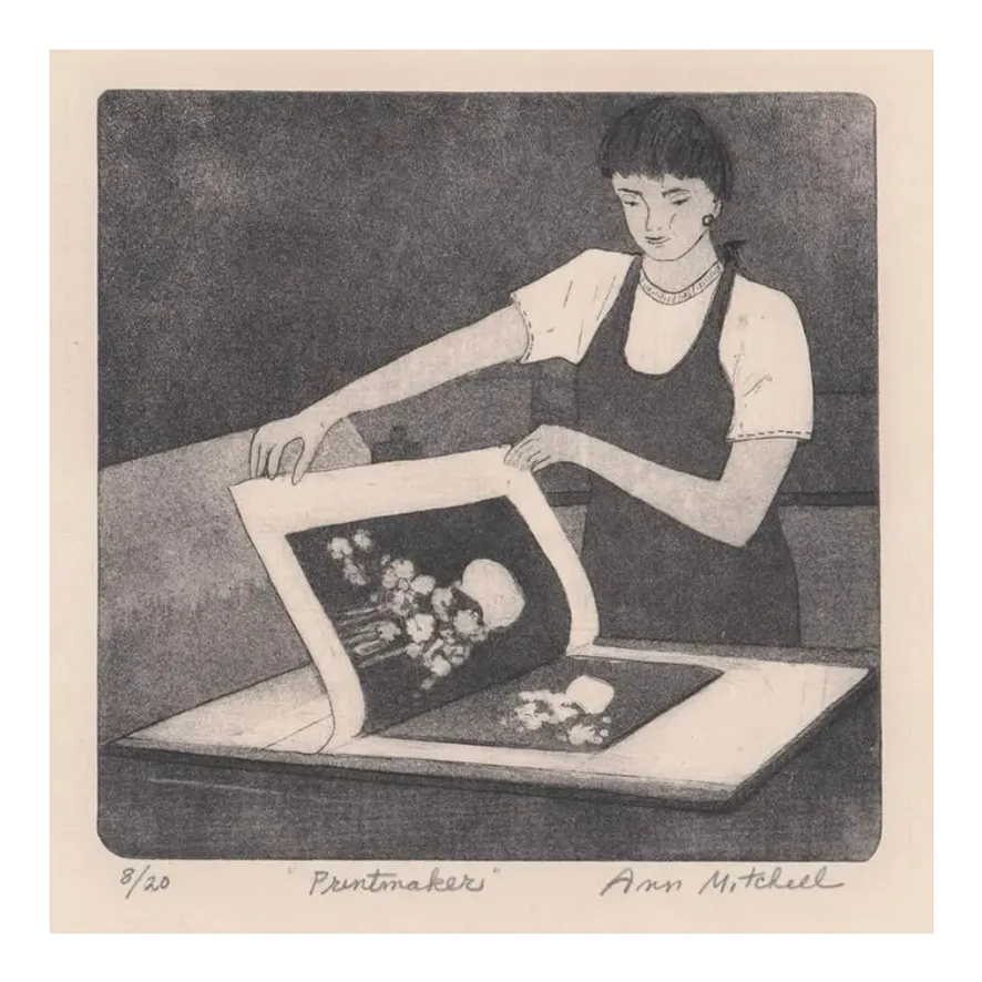 1990s Ann Mitchell Printmaker Etching | Chairish