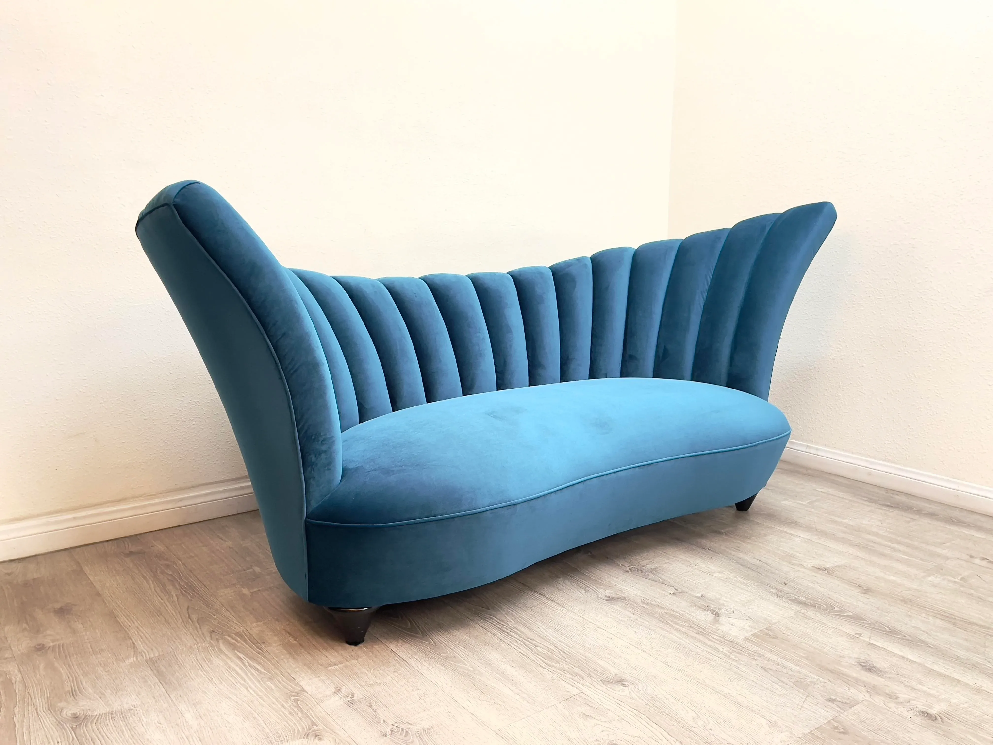 Antique Channel Back Sofa | Baci Living Room