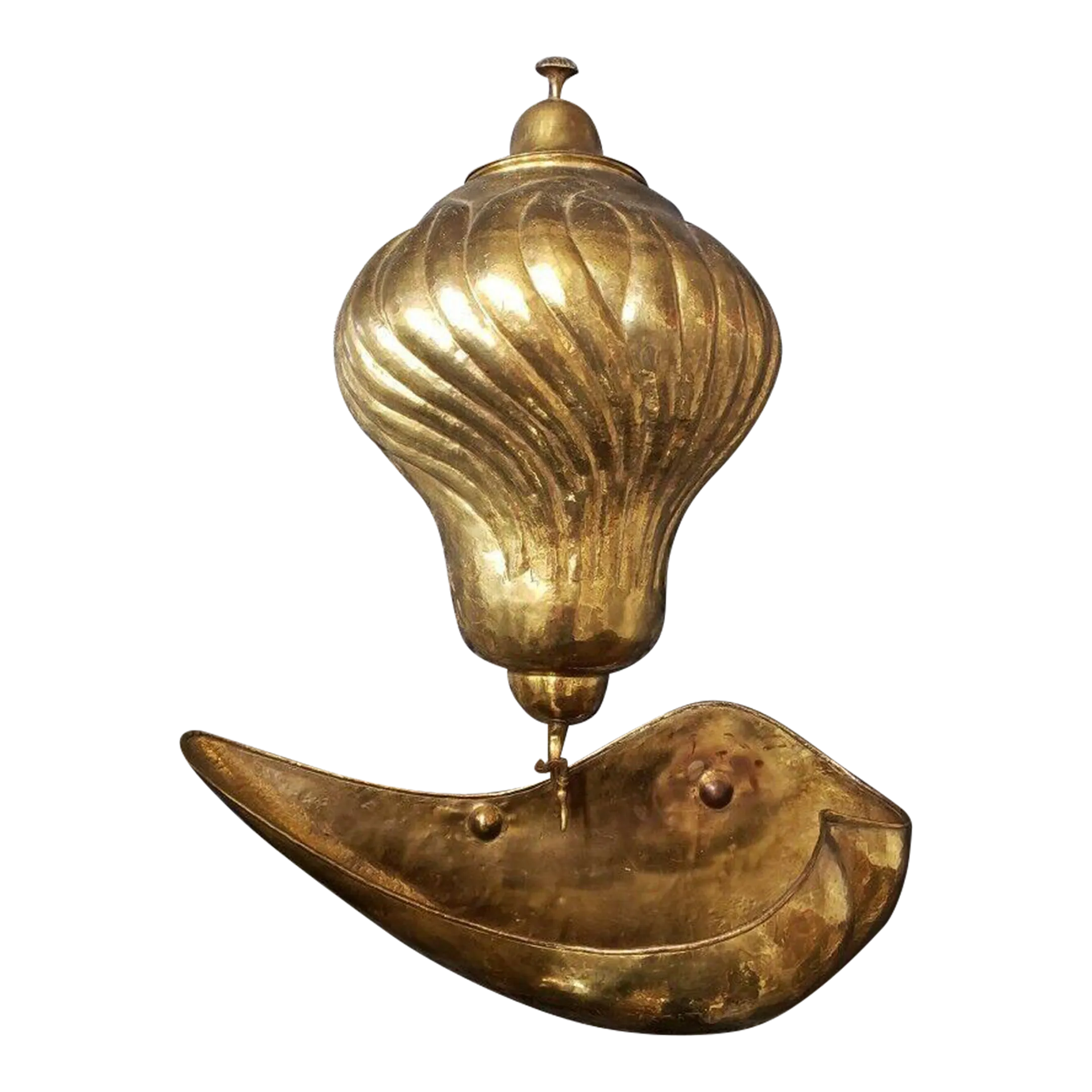 Vintage Italian Art Deco Brass Water Cistern & Basin/Lavabo by Egidio ...