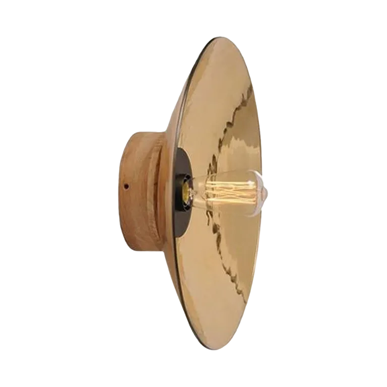Large Gold Zénith Wall Light by Radar | Chairish