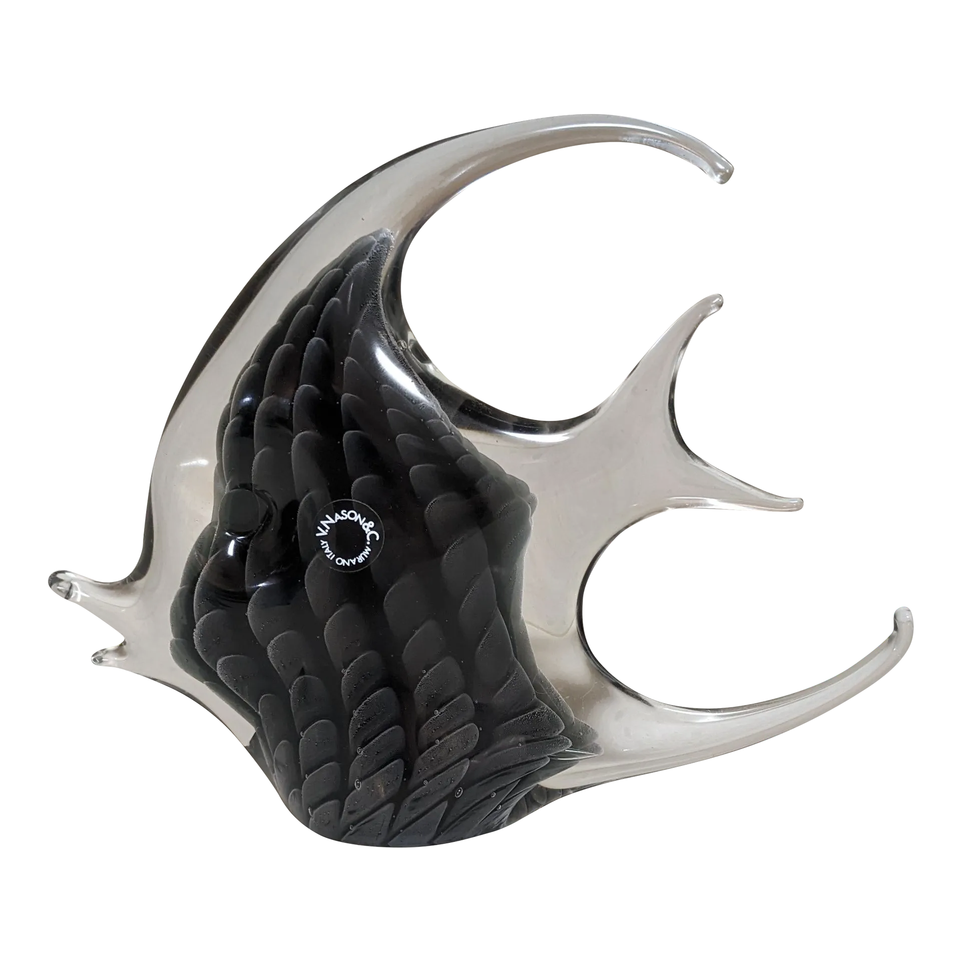 Vintage v. Nason & C. Murano Glass Fish Sculpture | Chairish